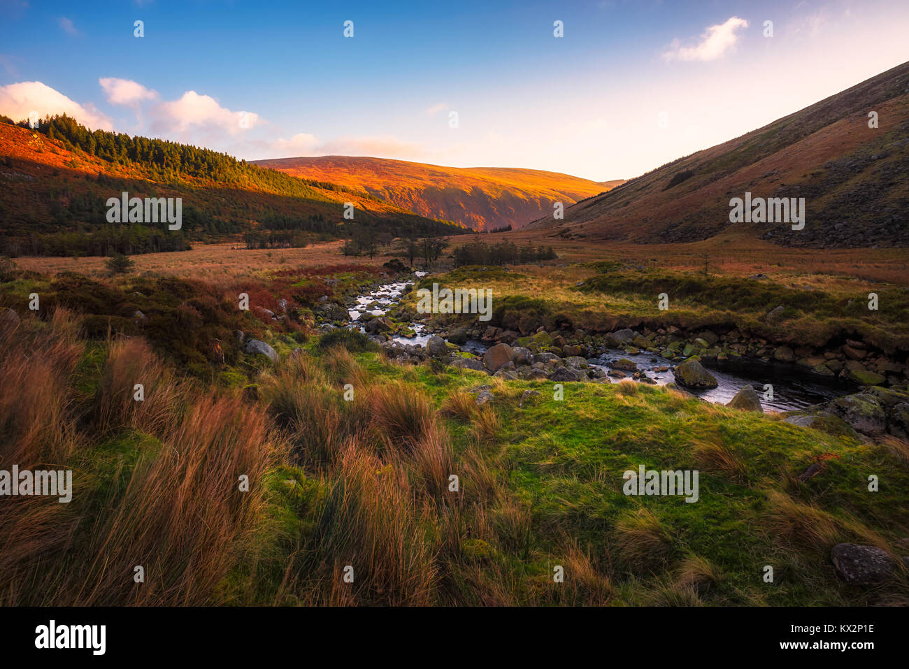 Landscape of Glenmalure in Wicklow Mountains - Ireland Stock Photo - Alamy