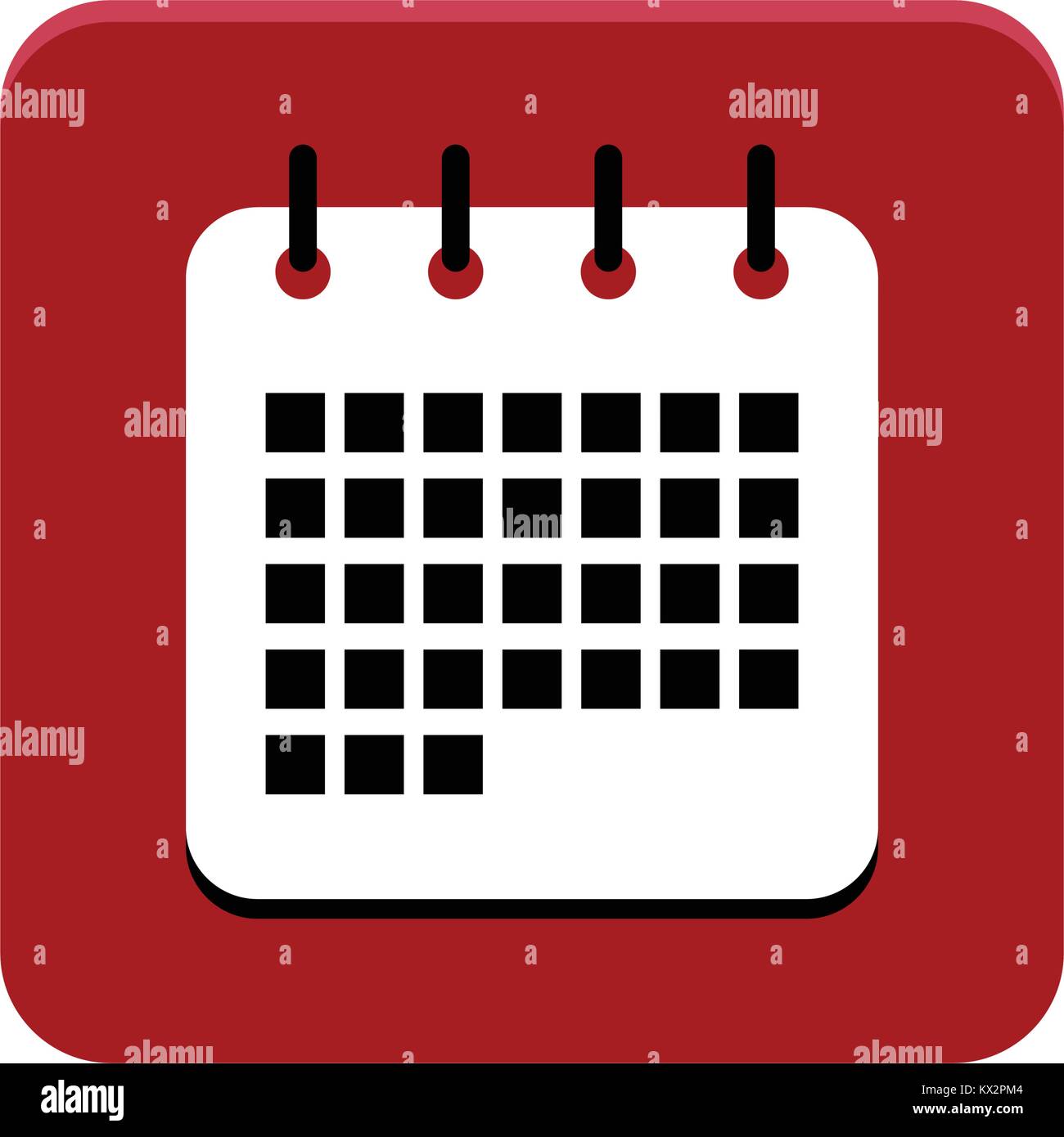 Calendar app button Stock Vector Image & Art - Alamy
