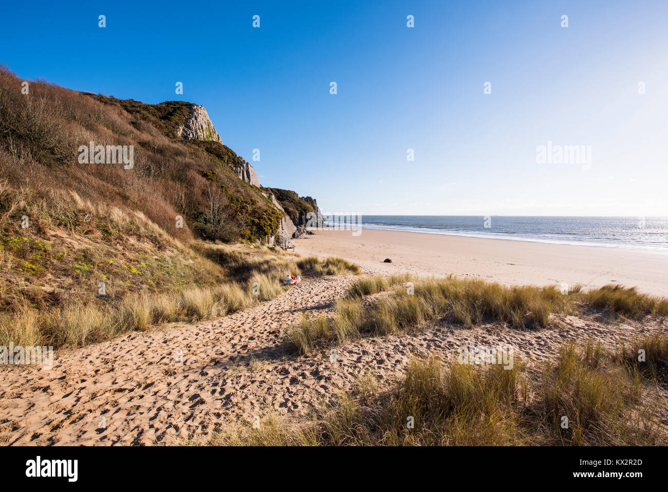 Oxwich bay nature reserve hi-res stock photography and images - Alamy