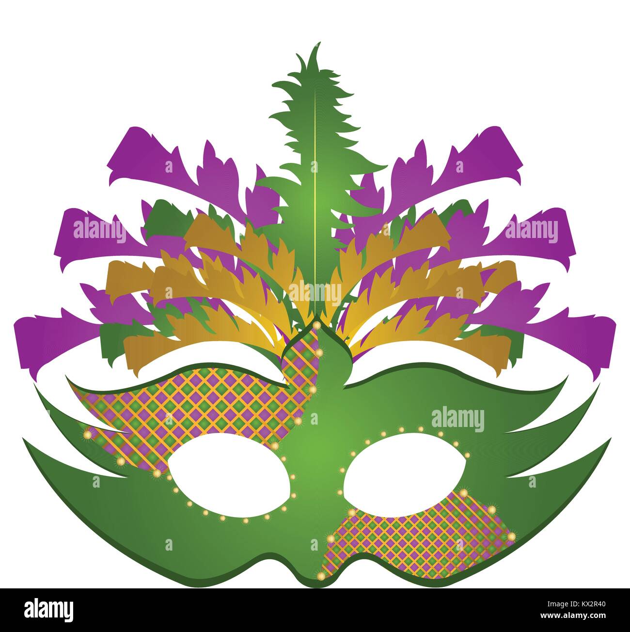 Carnival mask feathers Stock Vector Images - Alamy