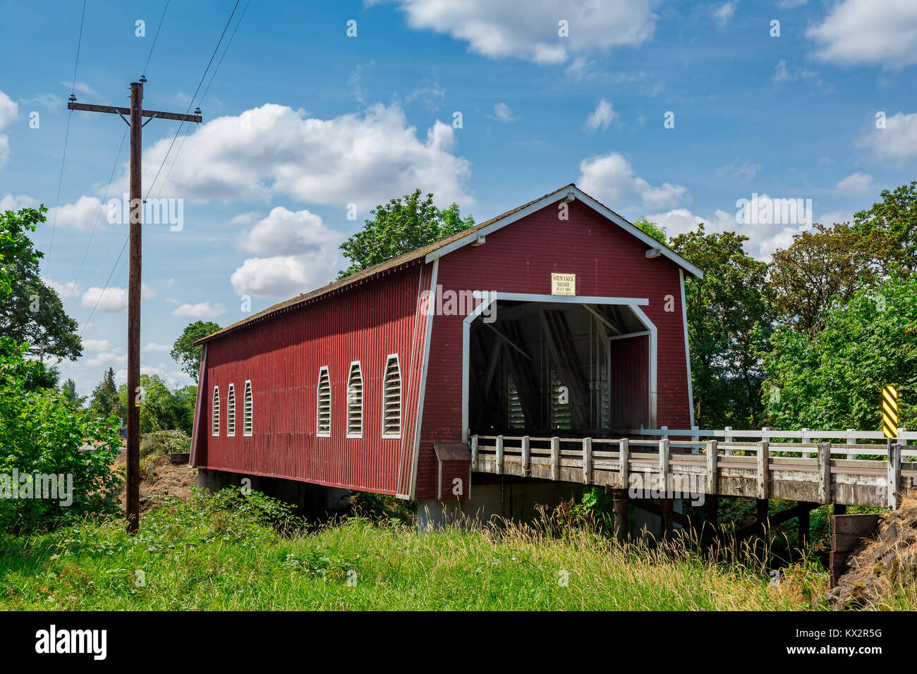 The Shimanek Bridge, Scio in Linn County, Oregon, USA Stock Photo - Alamy