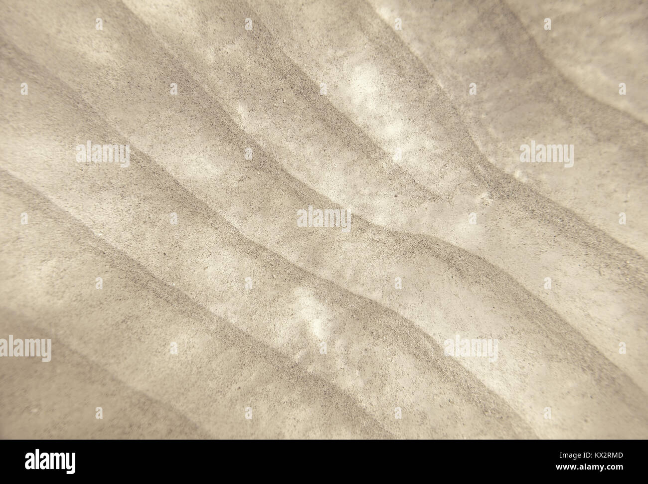 Sandy bottom. Underwater dunes of coral sand. Sand beach sea shells ...