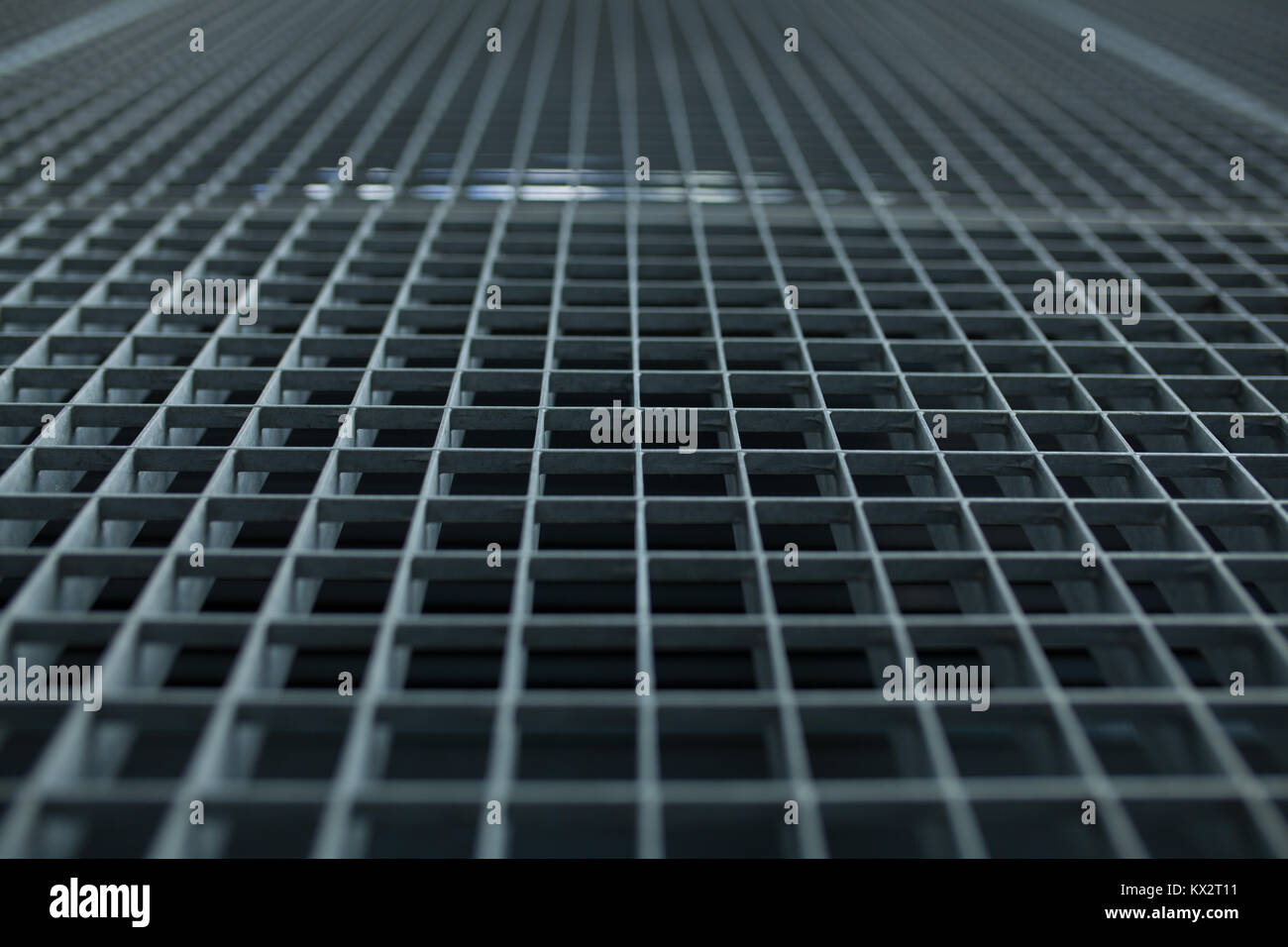 Metal gray lattice with small square cells grid stock background with ...