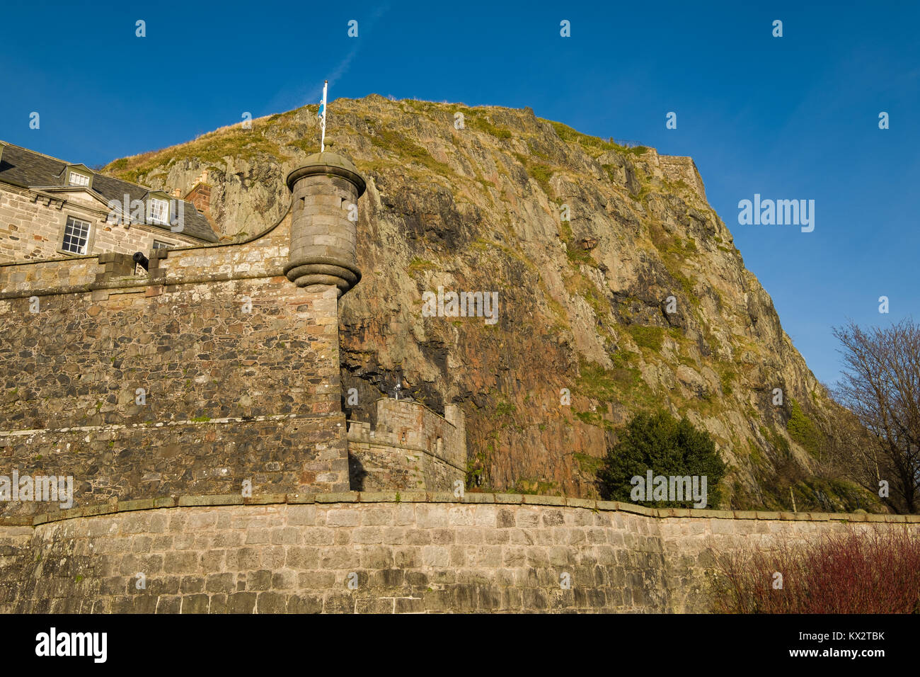 Dumbarton Castle and Dumbarton rock, West Dumbartonshire, Scotland ...