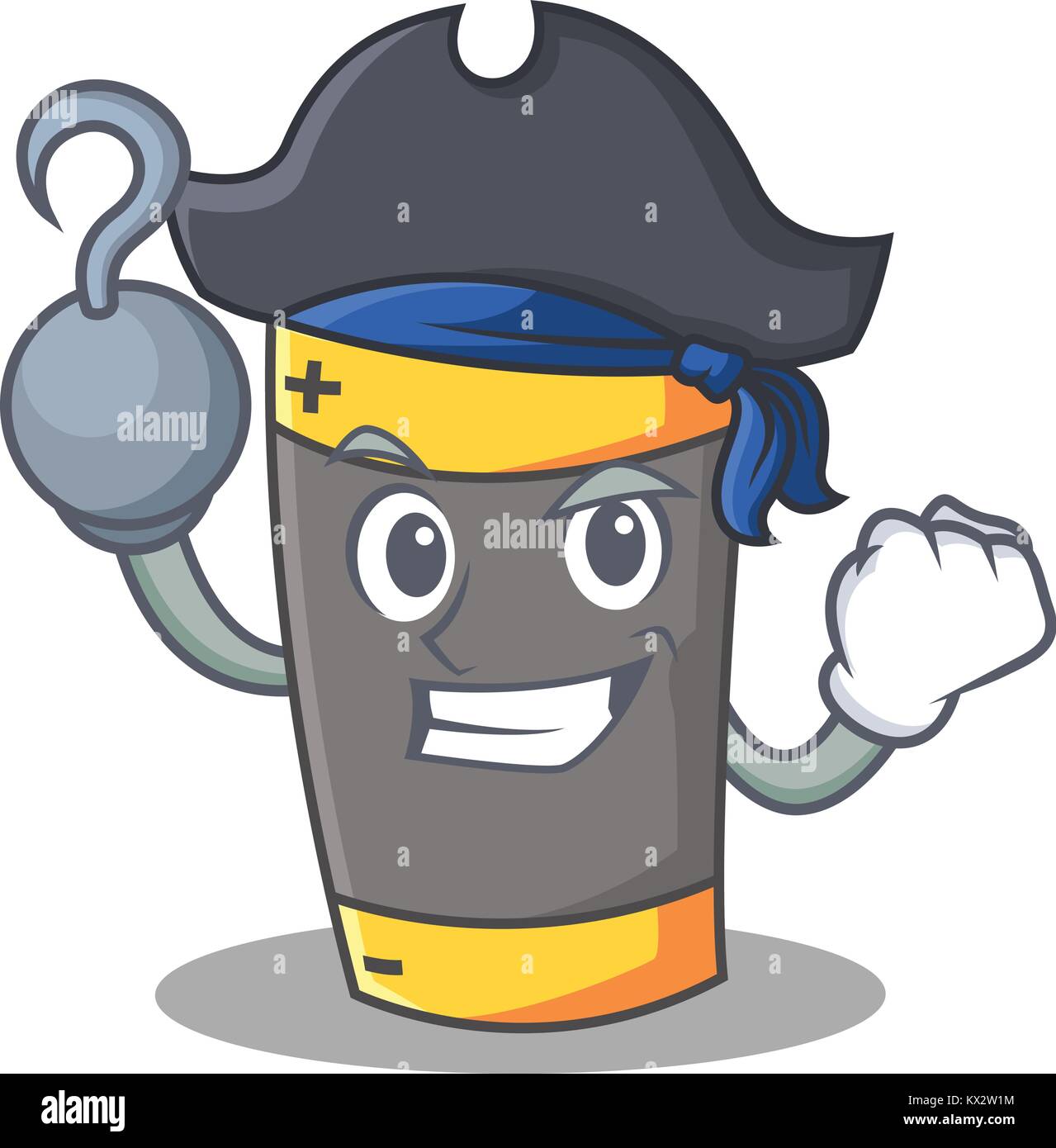 Pirate battery character cartoon style Stock Vector Image & Art - Alamy