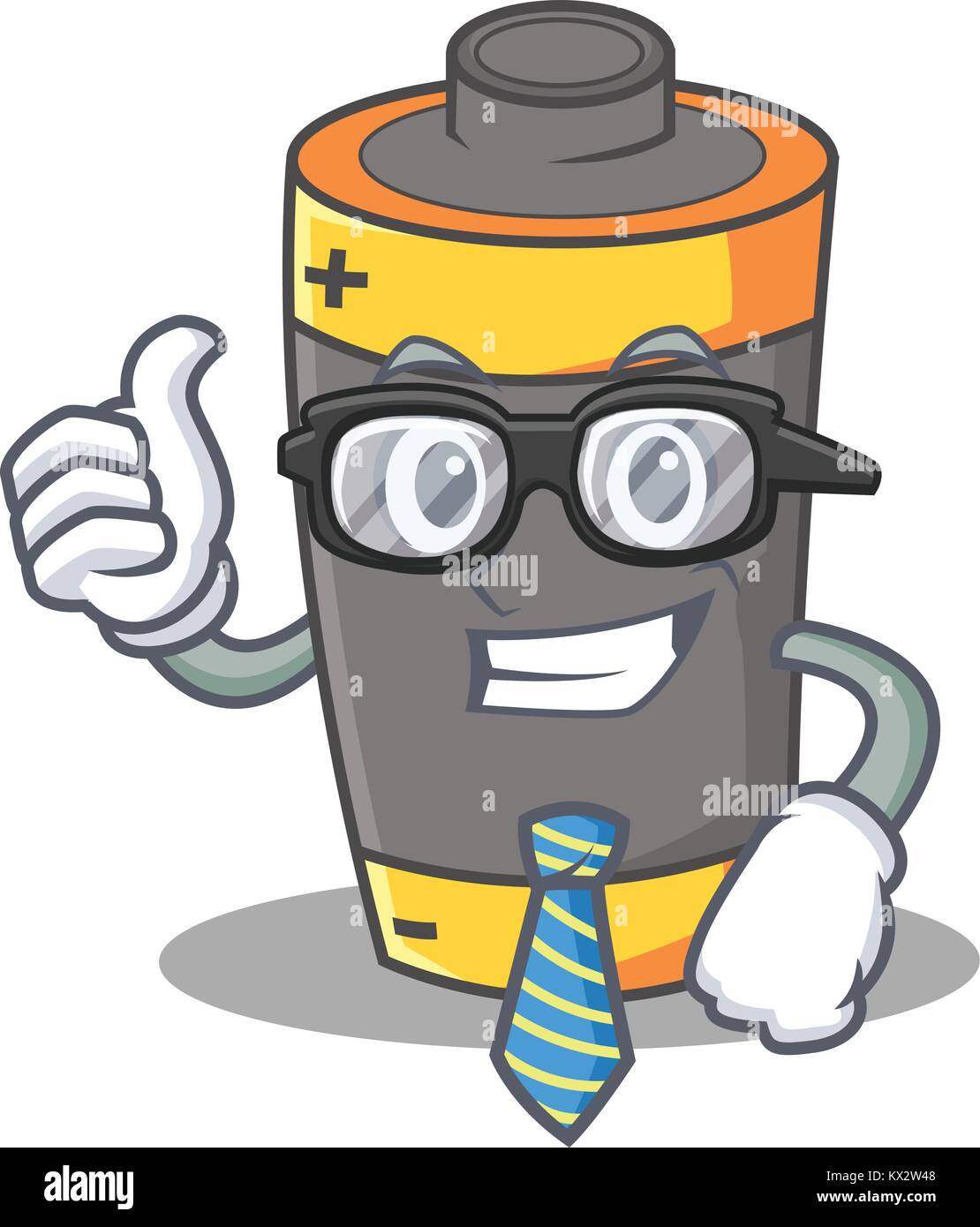 Businessman battery character cartoon style Stock Vector Image & Art ...