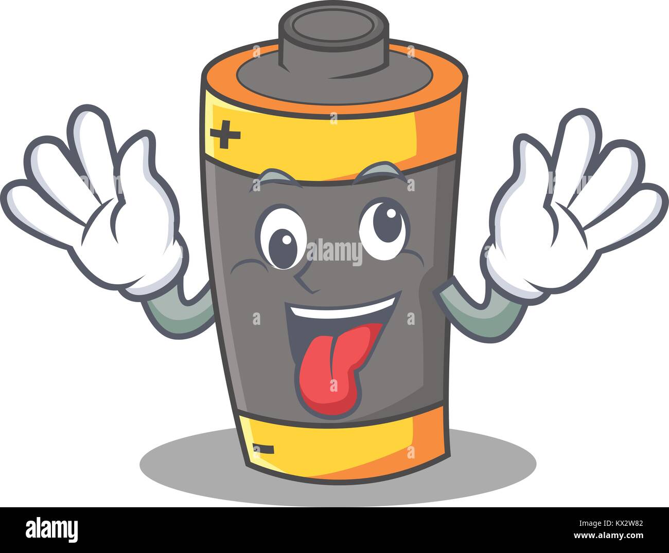 Crazy battery mascot cartoon style Stock Vector Image & Art - Alamy