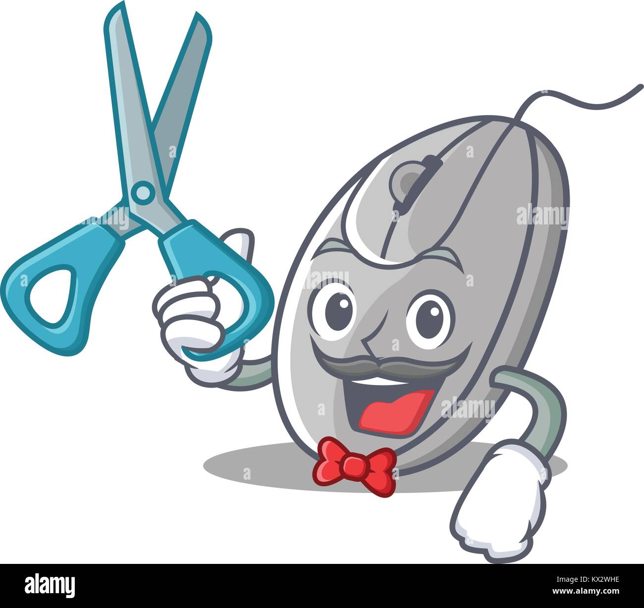 Barber mouse character cartoon style Stock Vector Image & Art - Alamy