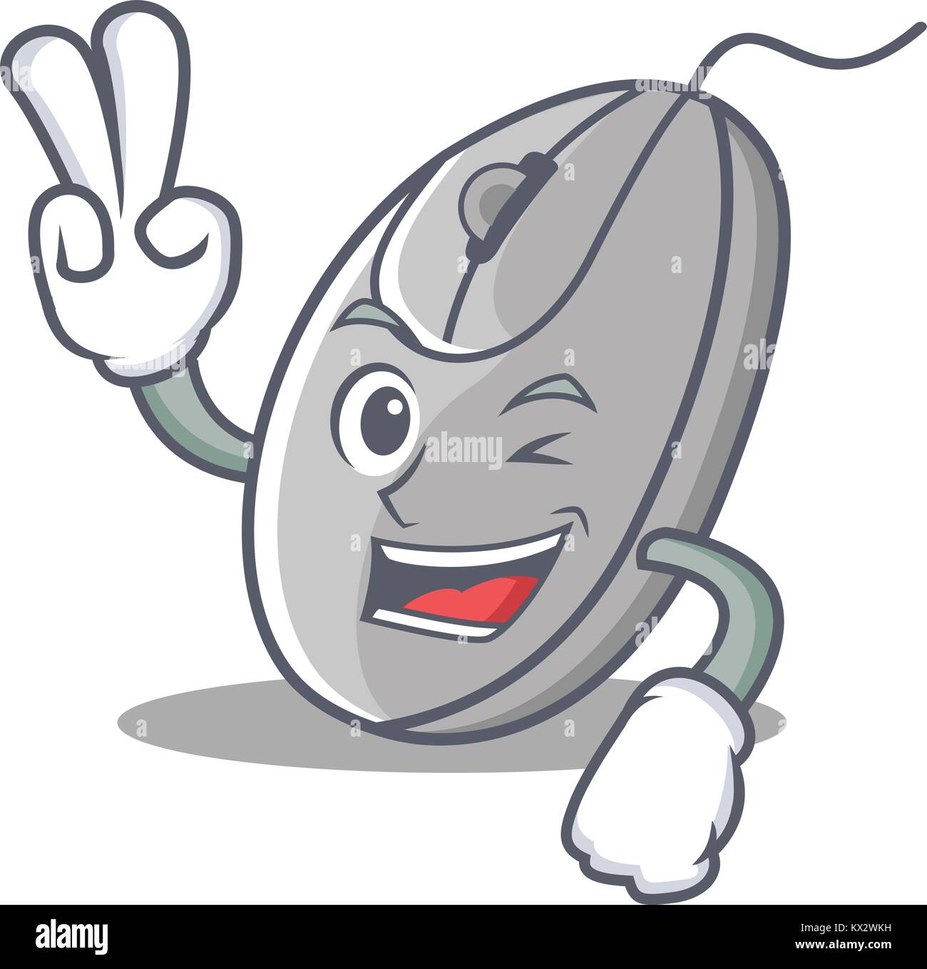 Cartoon computer mouse face Cut Out Stock Images & Pictures - Alamy