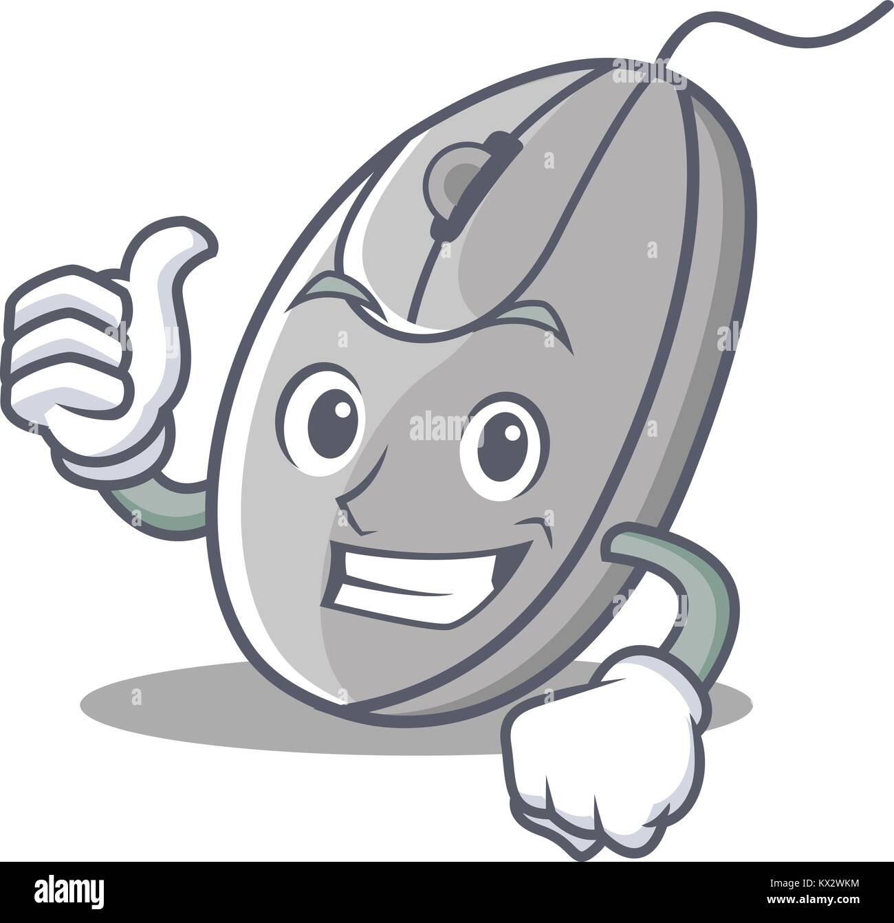 Thumbs up mouse character cartoon style Stock Vector Image & Art - Alamy