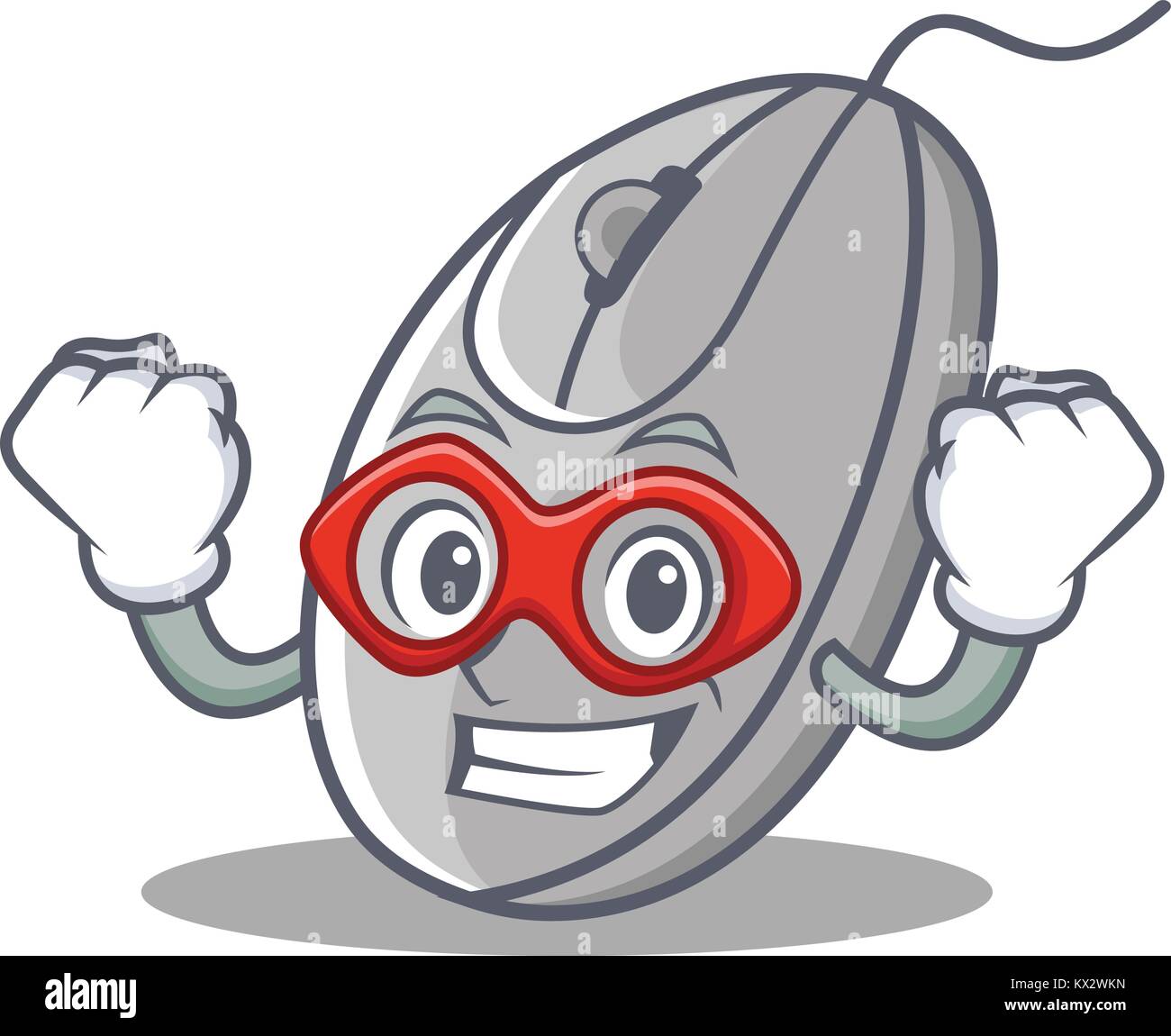 Cartoon Illustration Super Computer Hero Stock Photos & Cartoon ...