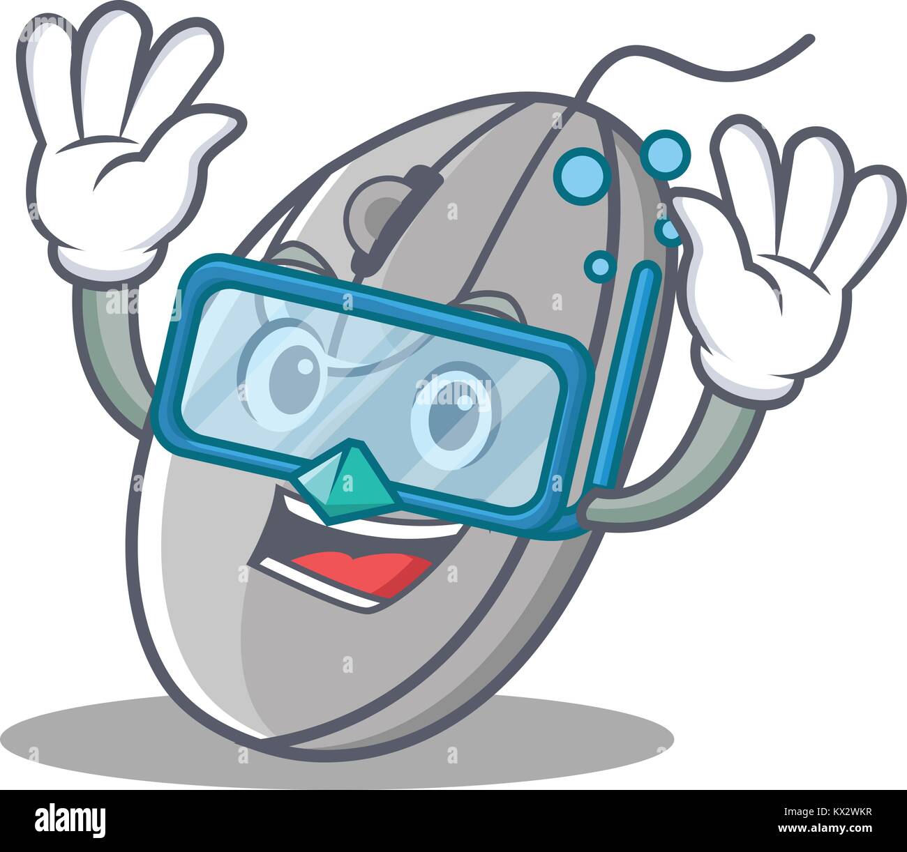 Diving mouse character cartoon style Stock Vector Image & Art - Alamy