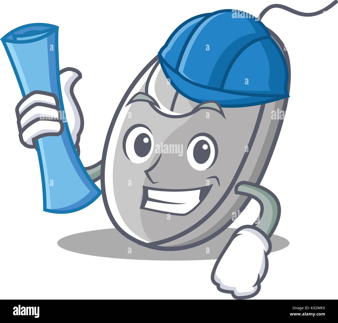 Architect mouse character cartoon style Stock Vector Image & Art - Alamy