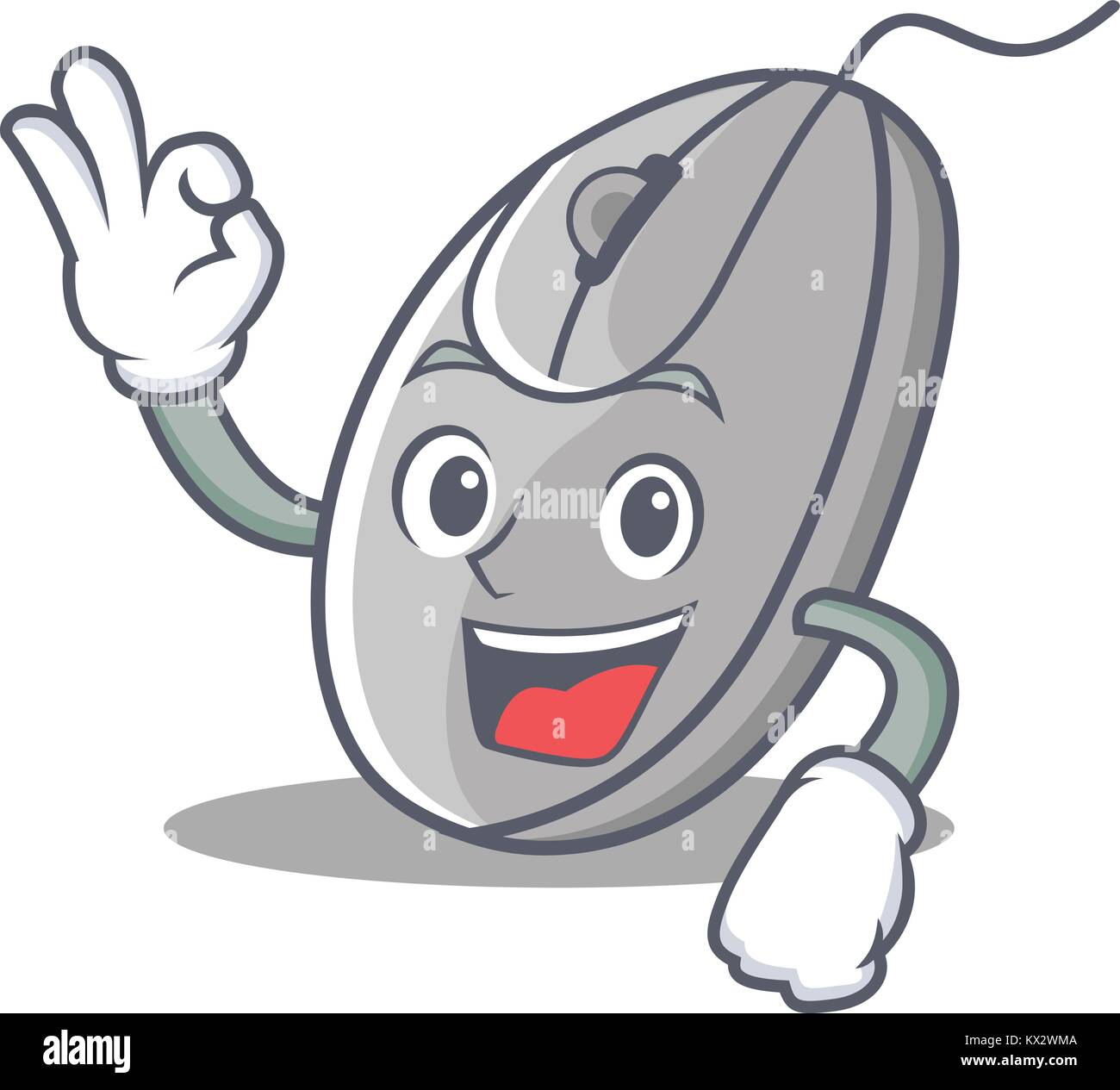 Okay mouse character cartoon style Stock Vector Image & Art - Alamy