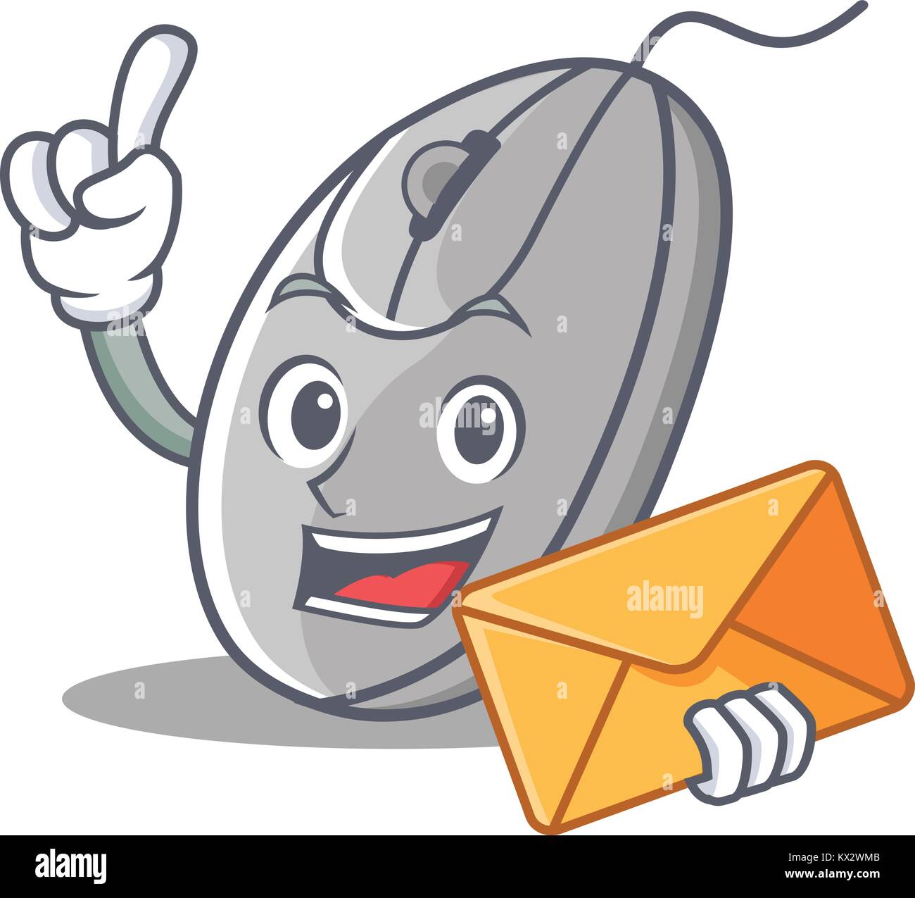 Cartoon computer mouse face Cut Out Stock Images & Pictures - Alamy