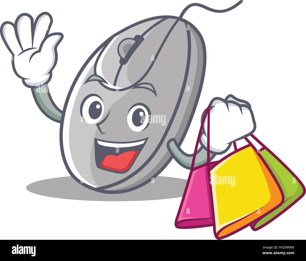 Cartoon computer mouse face Cut Out Stock Images & Pictures - Alamy