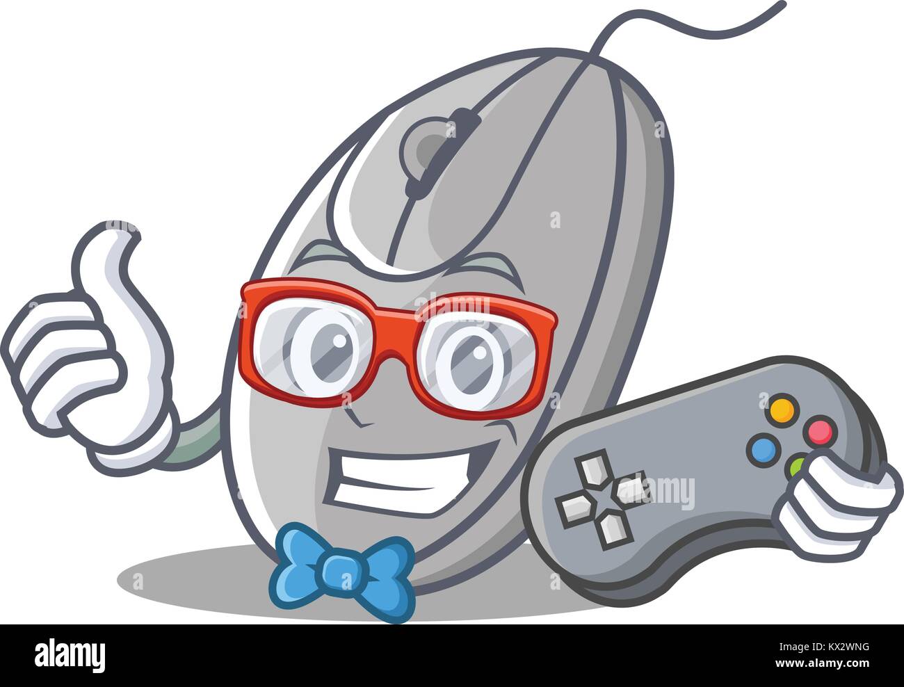 Gamer mouse mascot cartoon style Stock Vector Image & Art - Alamy