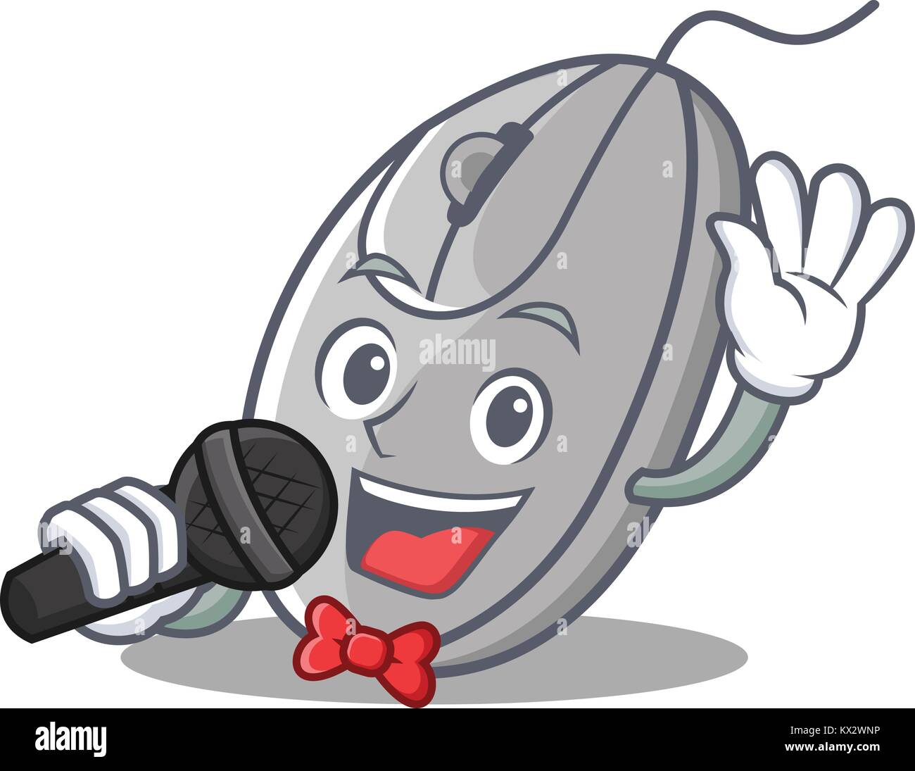 Singing mouse mascot cartoon style Stock Vector Image & Art - Alamy
