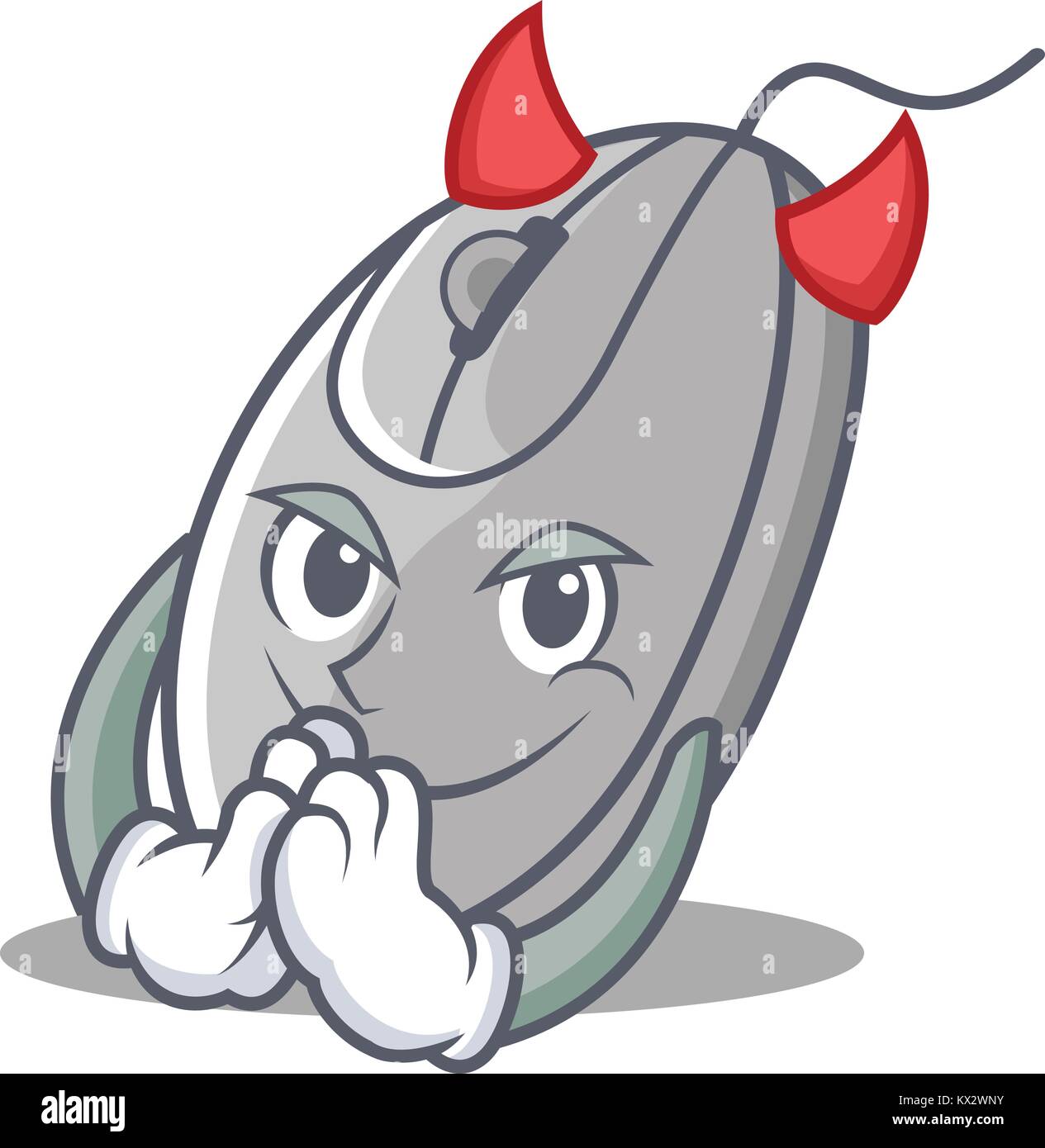 Devil mouse mascot cartoon style Stock Vector Image & Art - Alamy