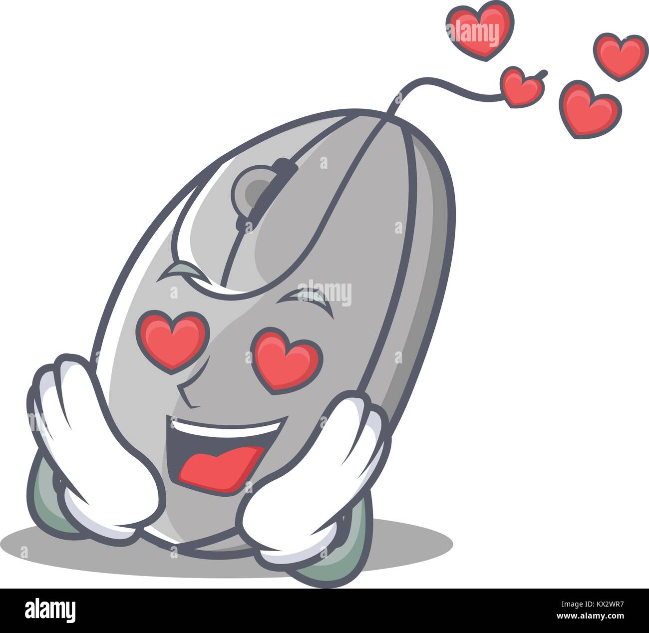 In love mouse mascot cartoon style Stock Vector Image & Art - Alamy