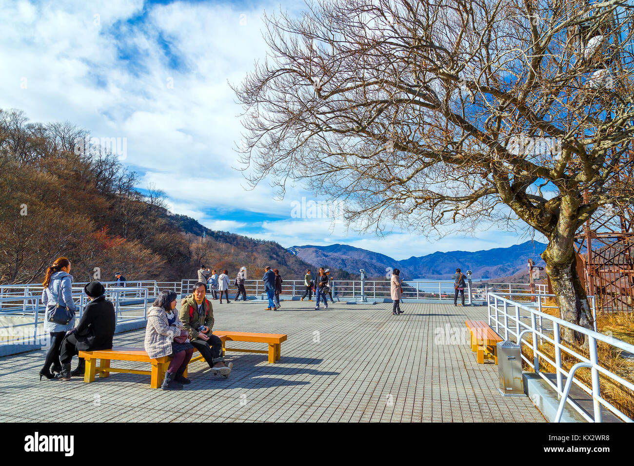 NIKKO, JAPAN - NOVEMBER 16, 2015: Akechi-daira Viewpoint is the best ...