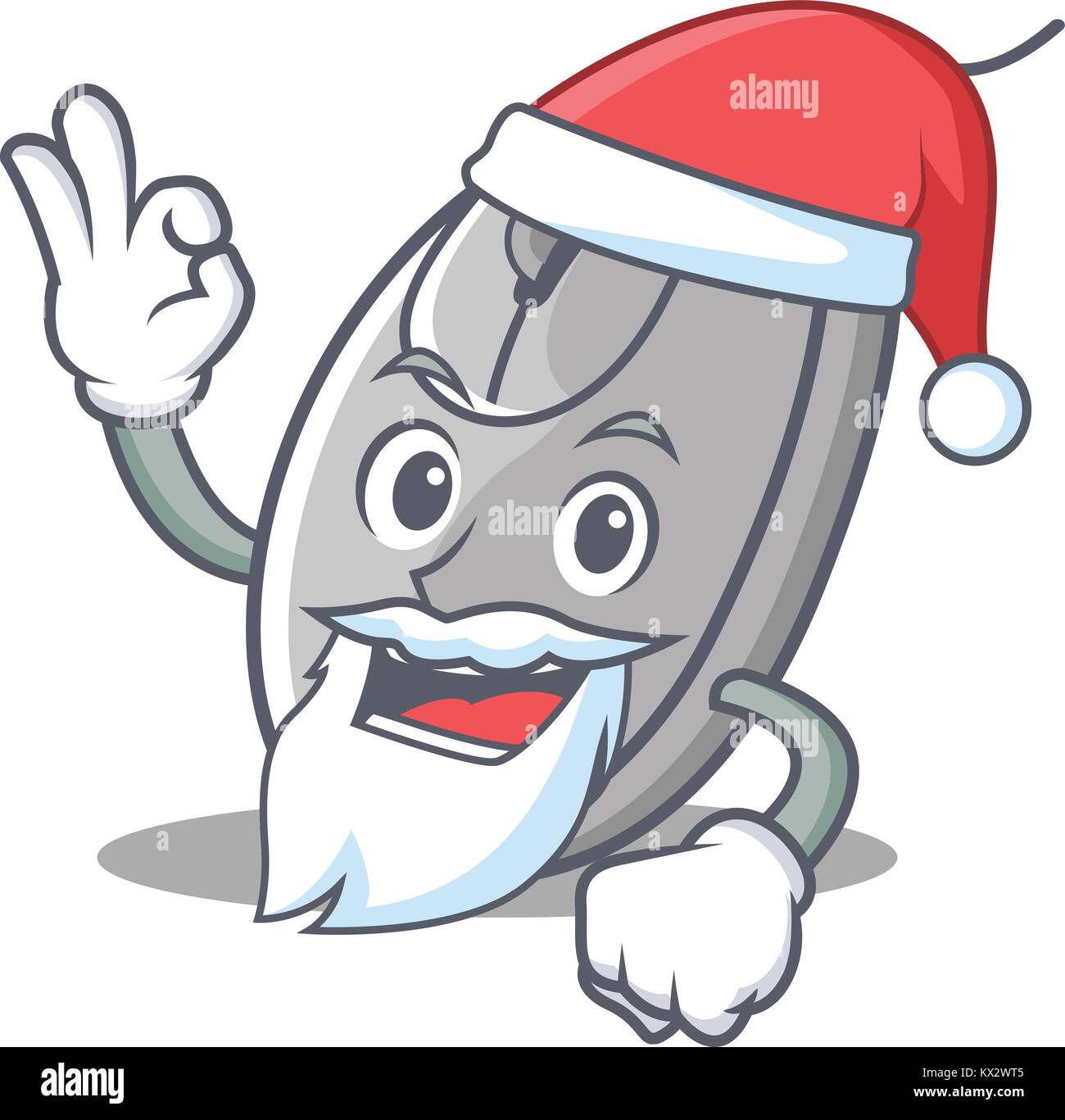 Santa mouse mascot cartoon style Stock Vector Image & Art - Alamy