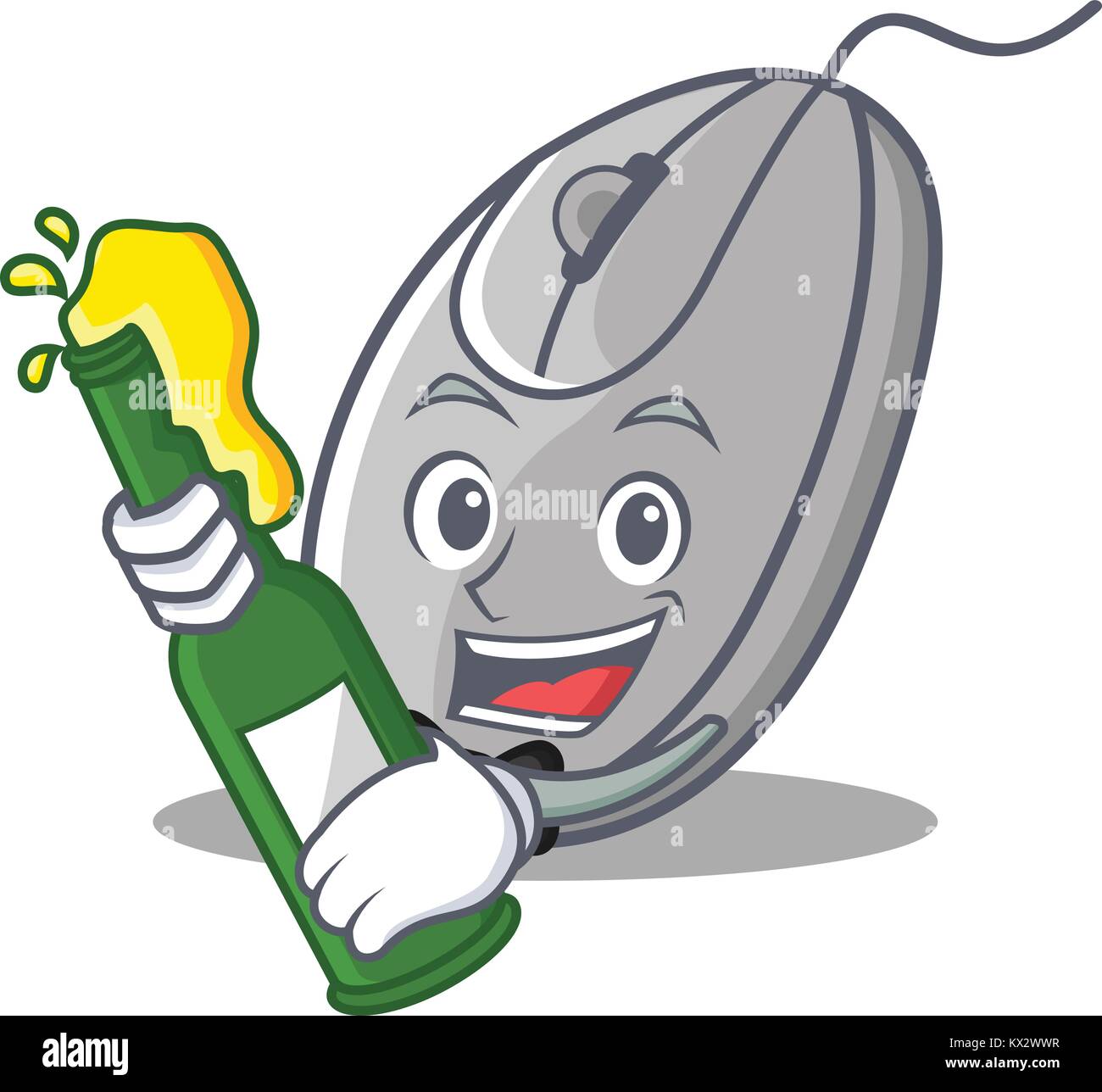 With beer mouse mascot cartoon style Stock Vector Image & Art - Alamy