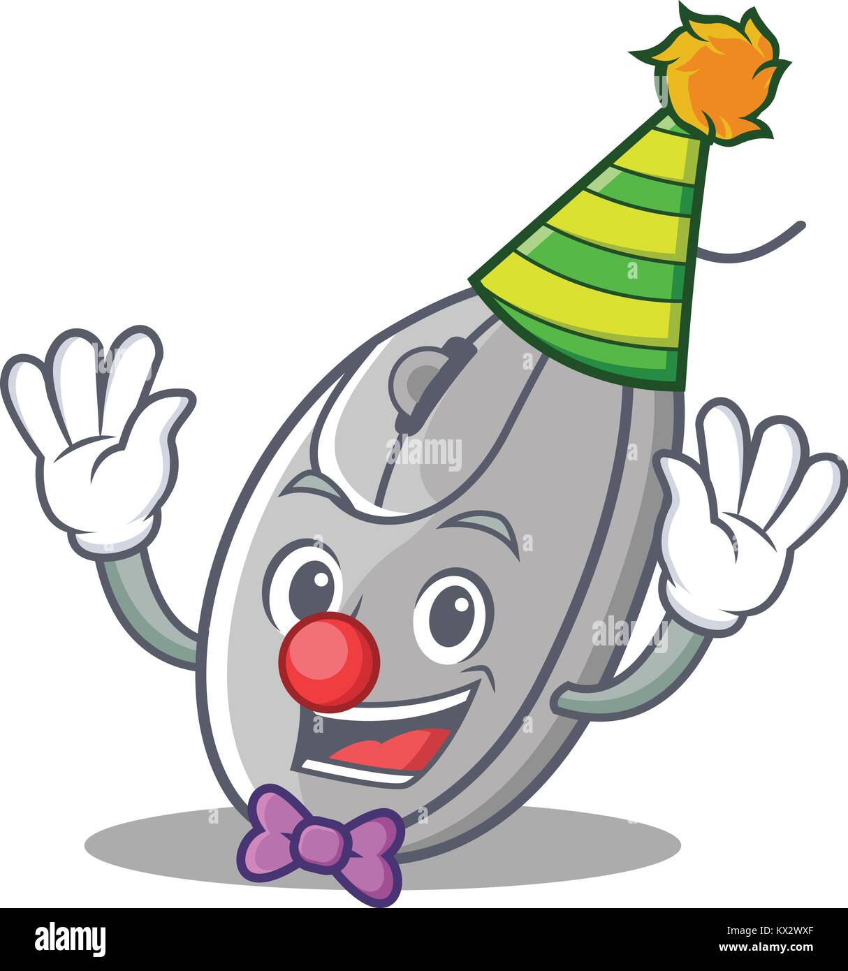 Clown mouse mascot cartoon style Stock Vector Image & Art - Alamy