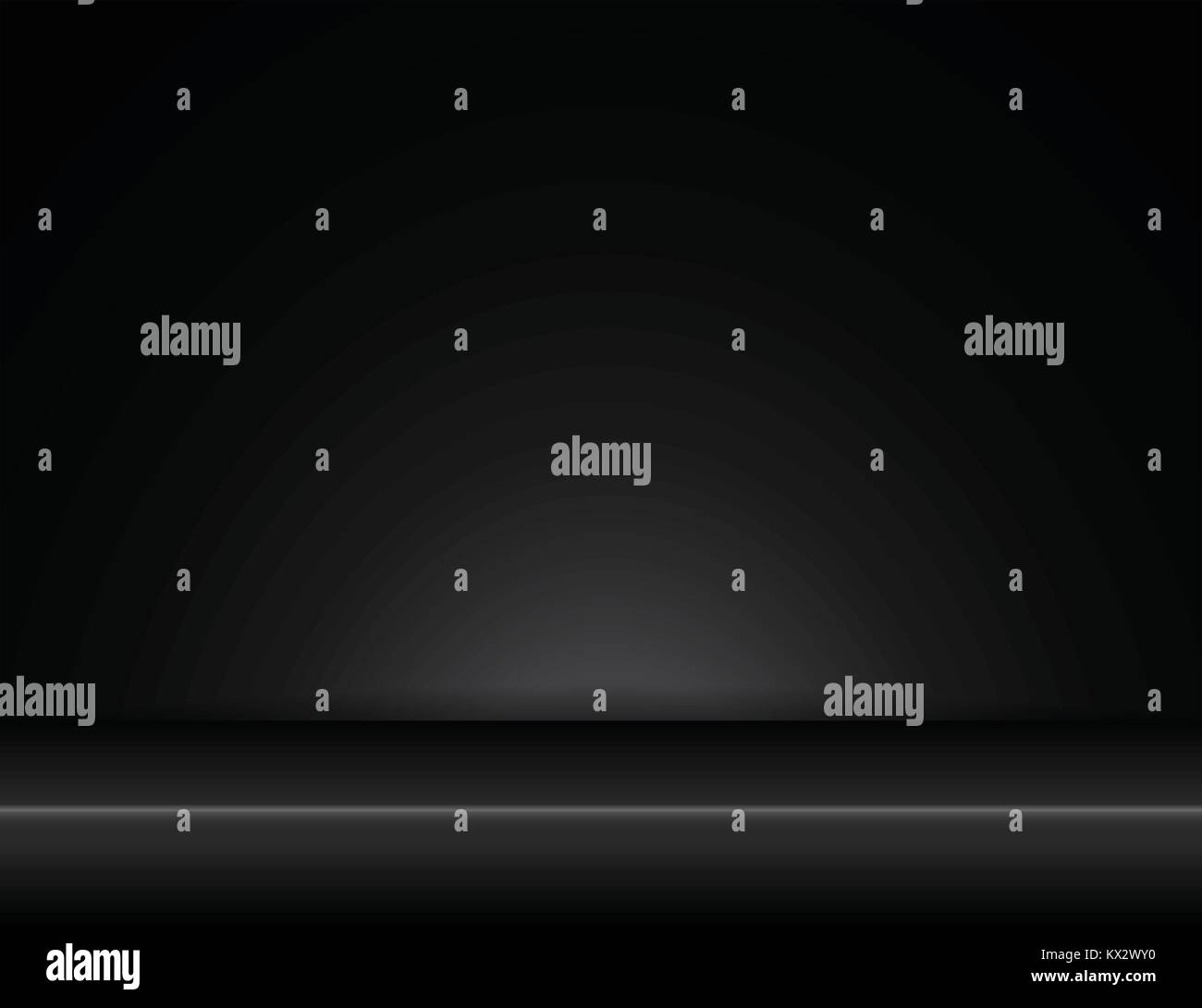 room stylish studio black background with light effects vector copy ...