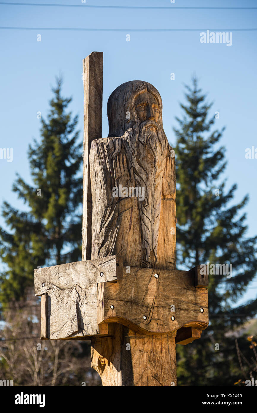 Traditional carved wooden sculptures hi-res stock photography and ...