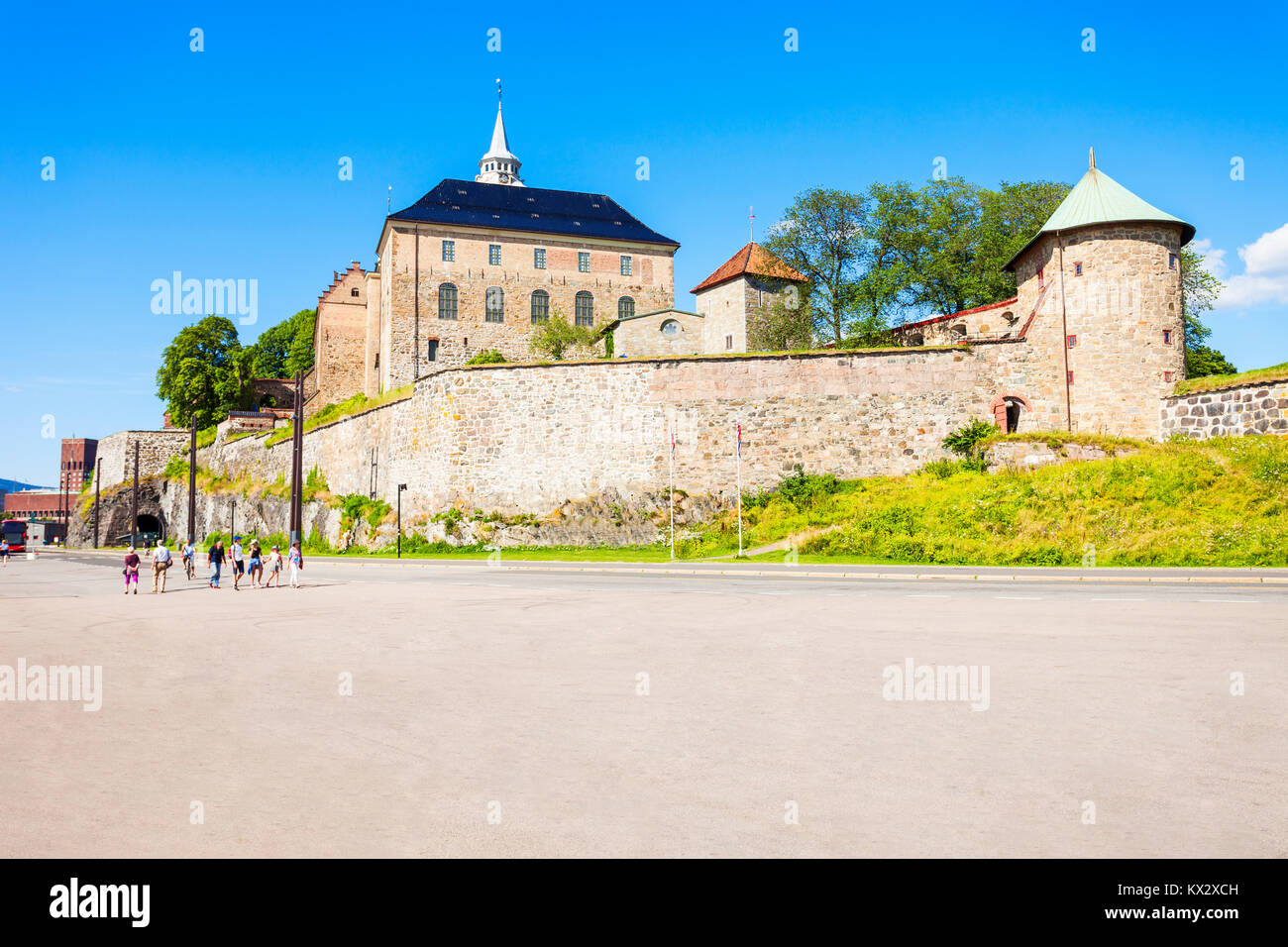 Akershus Fortress in Oslo, Norway. Akershus Festning is a medieval ...