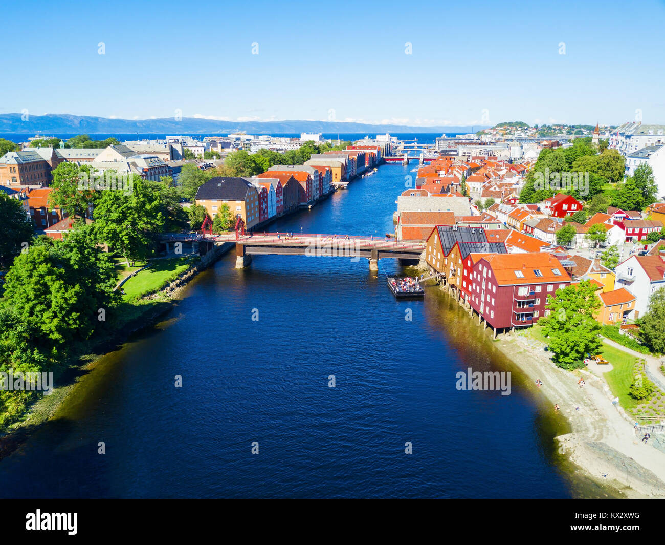 Old Town Bridge or Gamle Bybro or Bybroa is a bridge crosses Nidelva ...