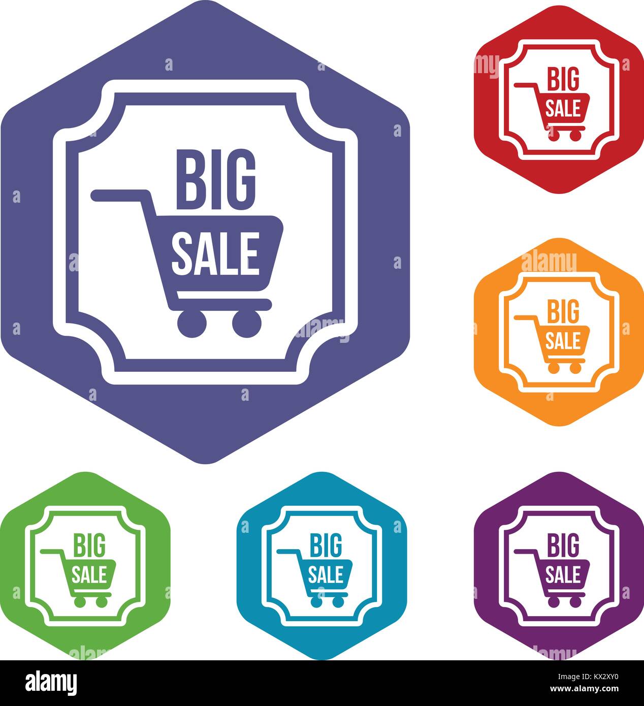 Big sale sticker icons set Stock Vector Image & Art - Alamy