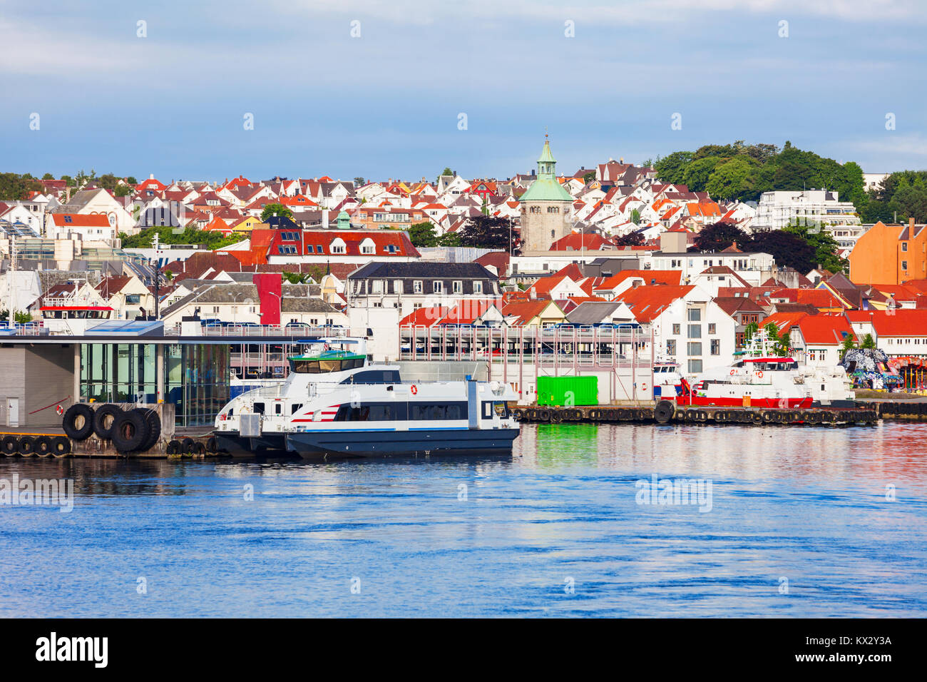 Vagen old town in Stavanger. Stavanger is a city and municipality in ...