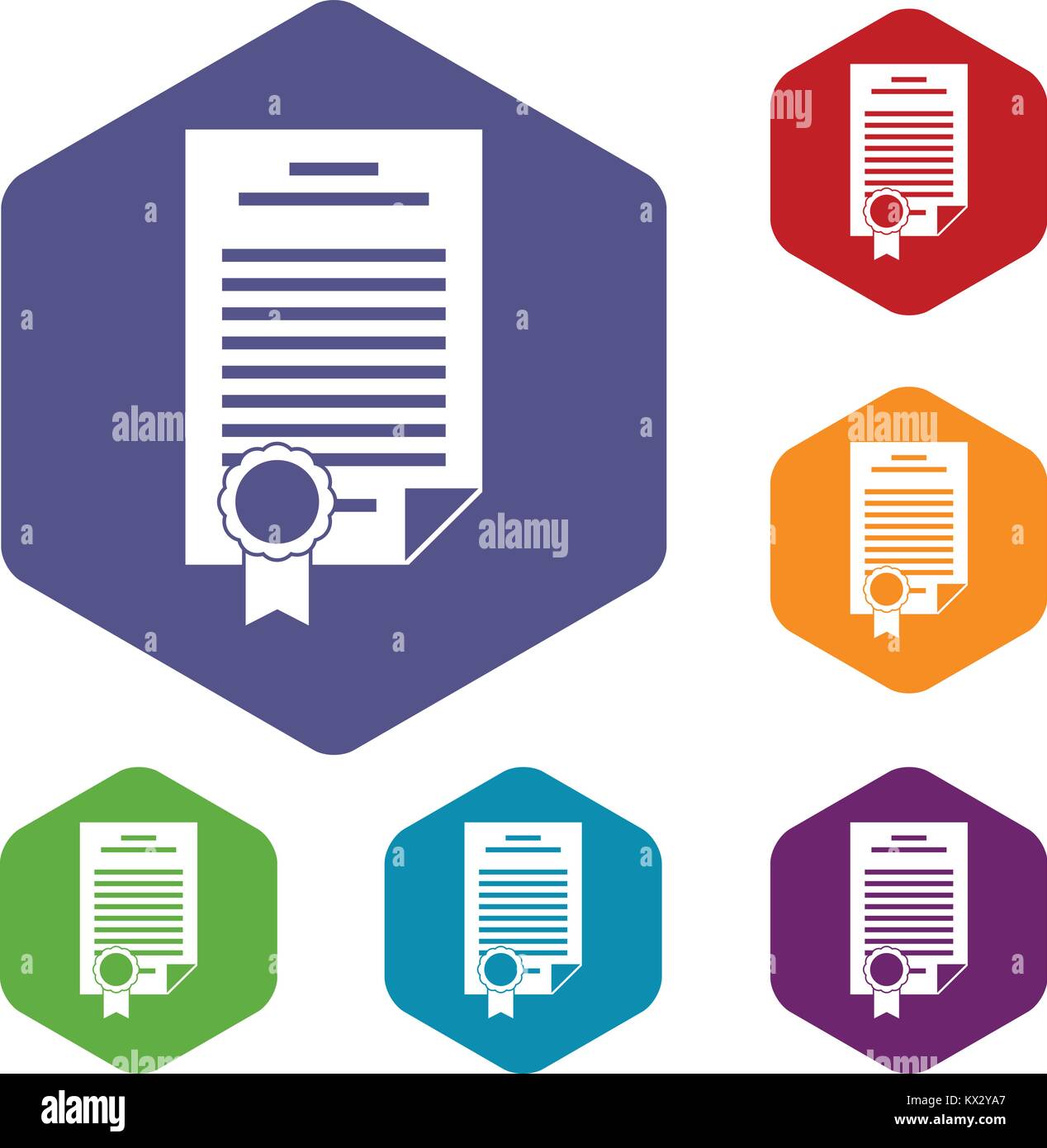 Contract icons set Stock Vector Image & Art - Alamy