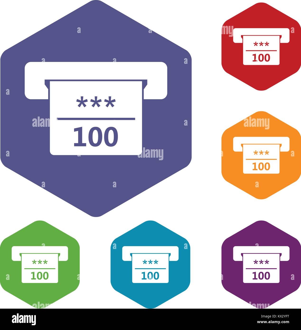 Winning cheque in casino icons set Stock Vector Image & Art - Alamy