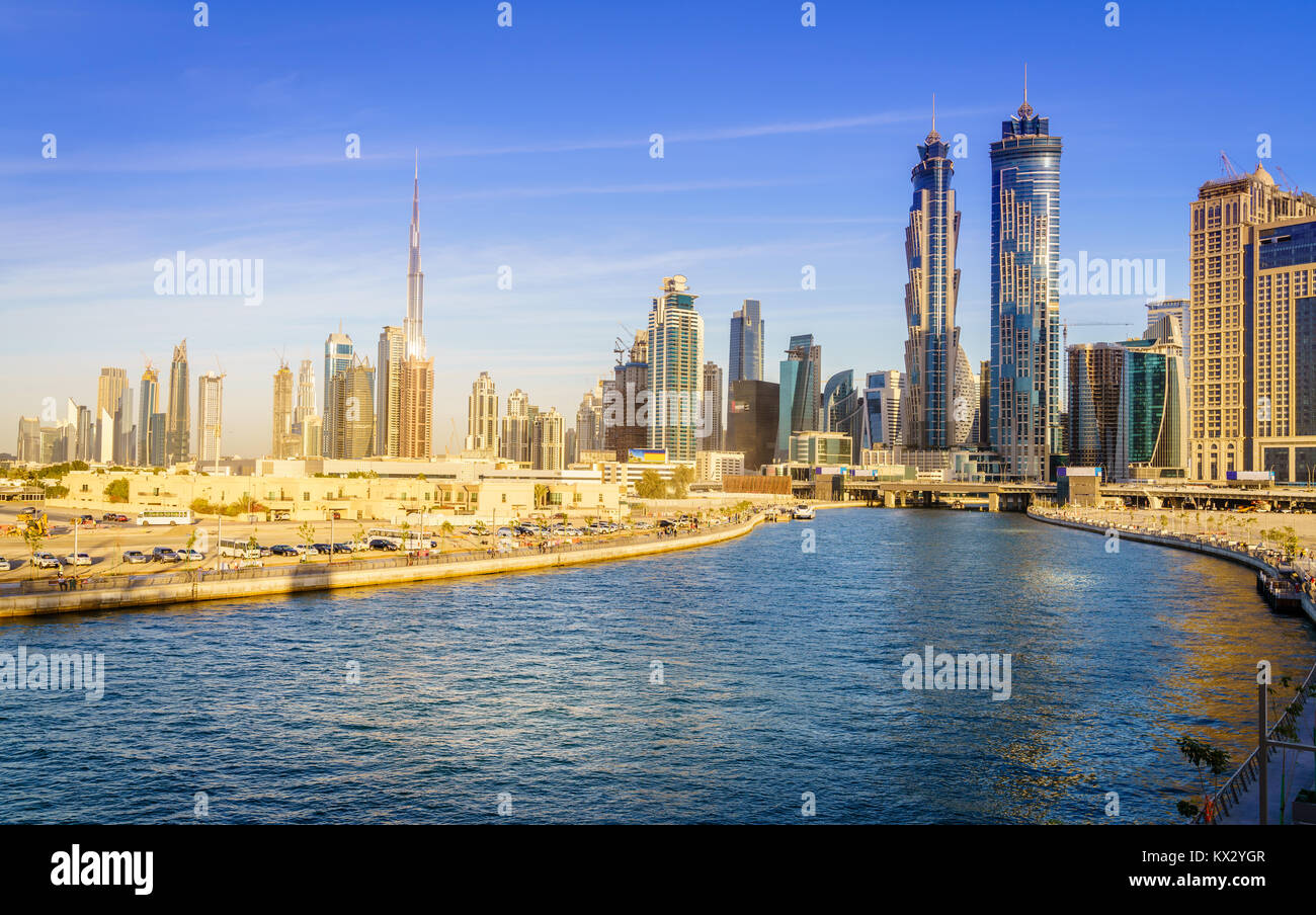 Downtown skyline of dubai hi-res stock photography and images - Alamy