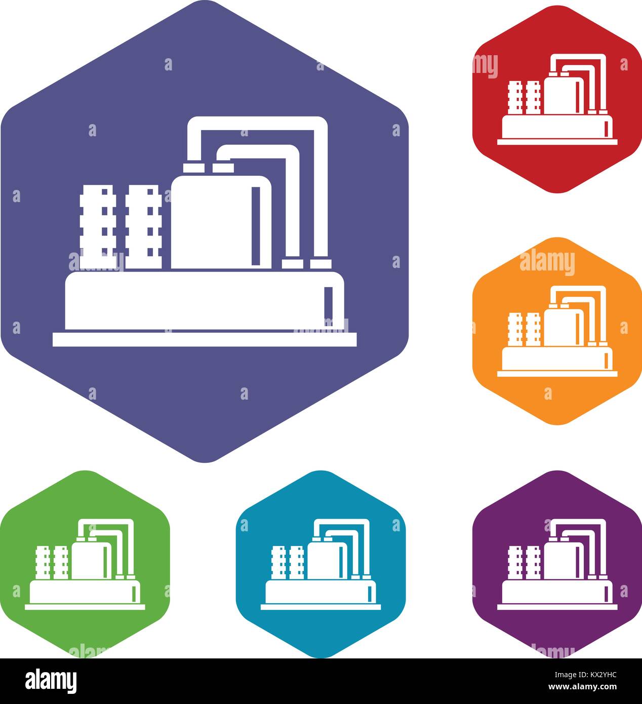 Crude oil collection pipeline Stock Vector Images - Alamy