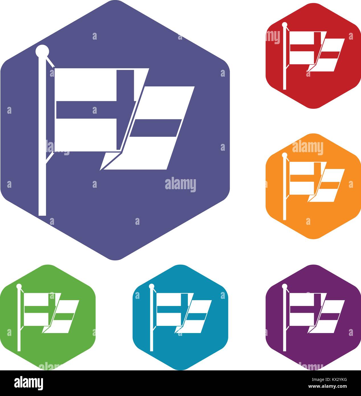 Flag of Sweden icons set Stock Vector Image & Art - Alamy