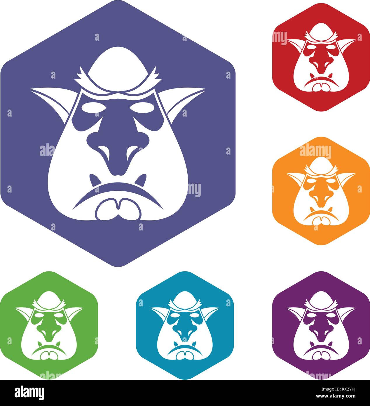 Head of troll icons set Stock Vector Image & Art - Alamy