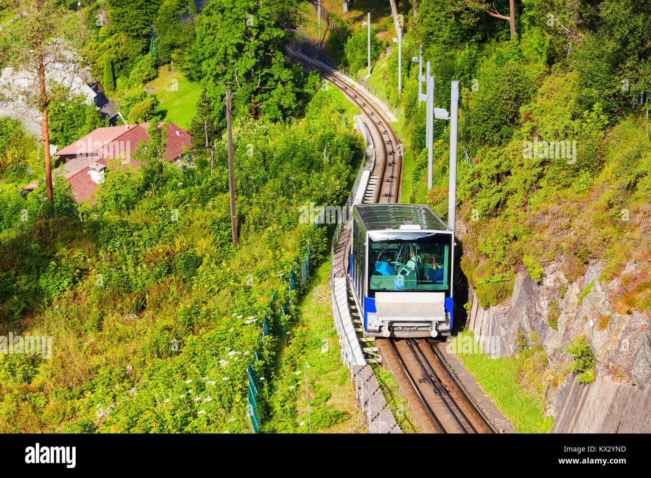 Mount floien funicular hi-res stock photography and images - Alamy