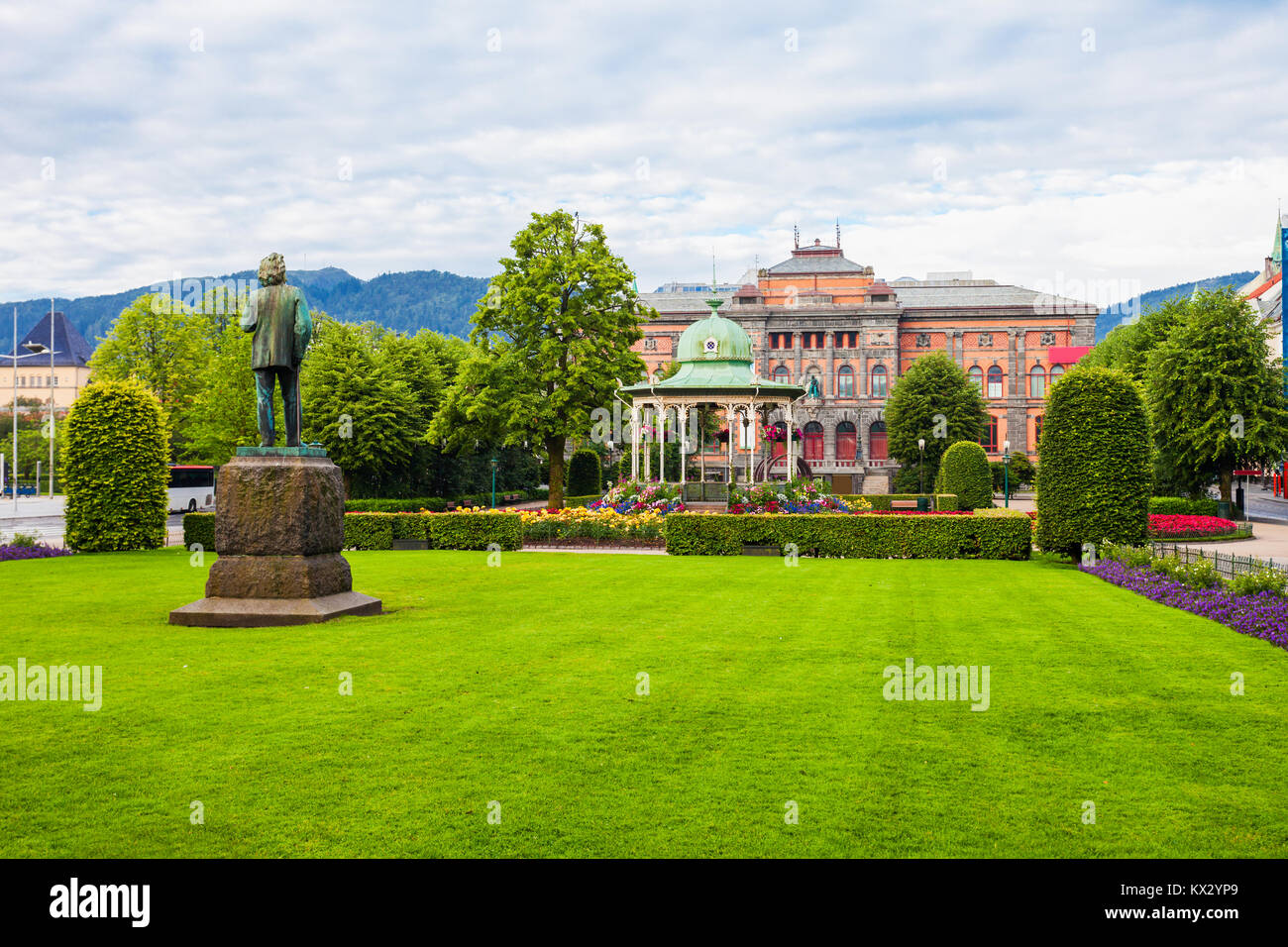 Edvard Grieg monument, Kode Art Museum and Musikkpaviljongen music ...
