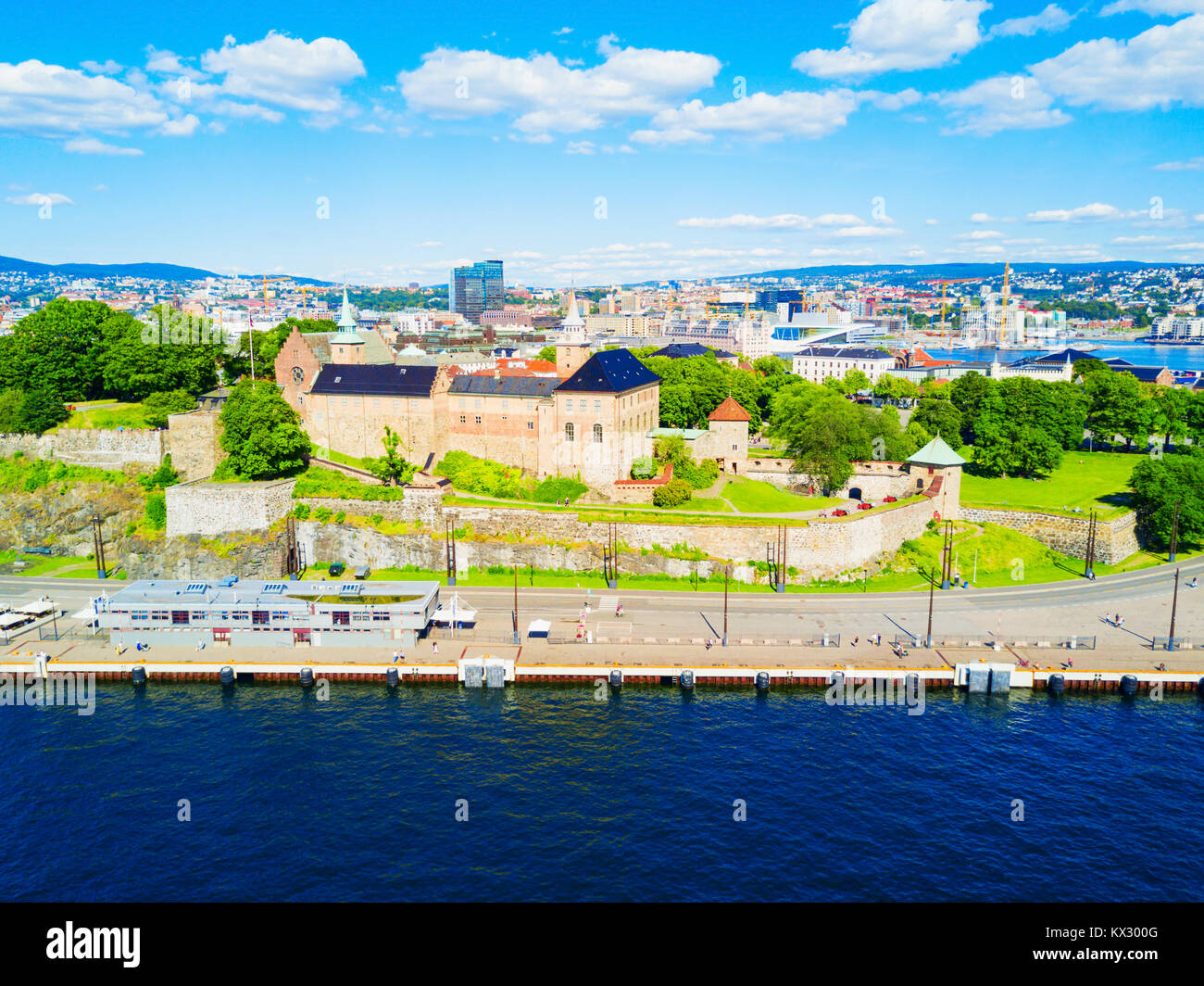 Akershus Fortress in Oslo, Norway. Akershus Festning is a medieval ...