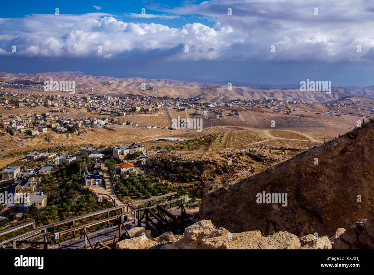 Herodium Archaeological site Herodes palace in the Judaean Mountain ...