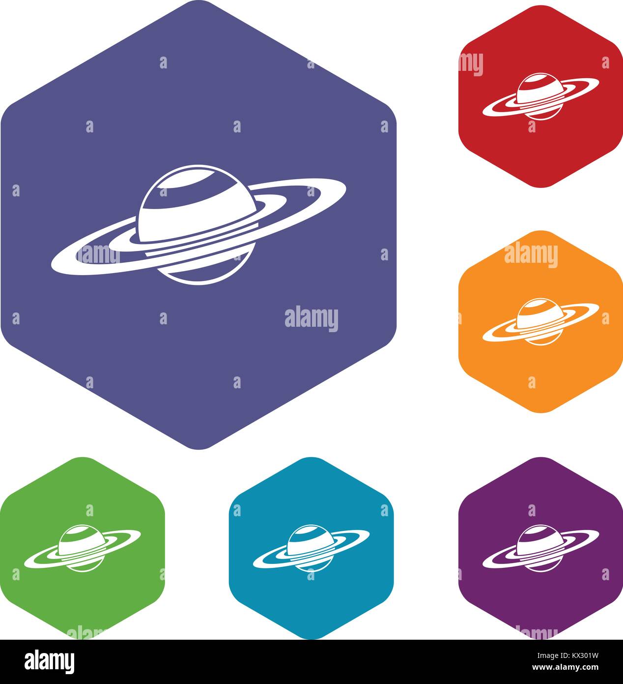 Saturn rings icons set Stock Vector Image & Art - Alamy