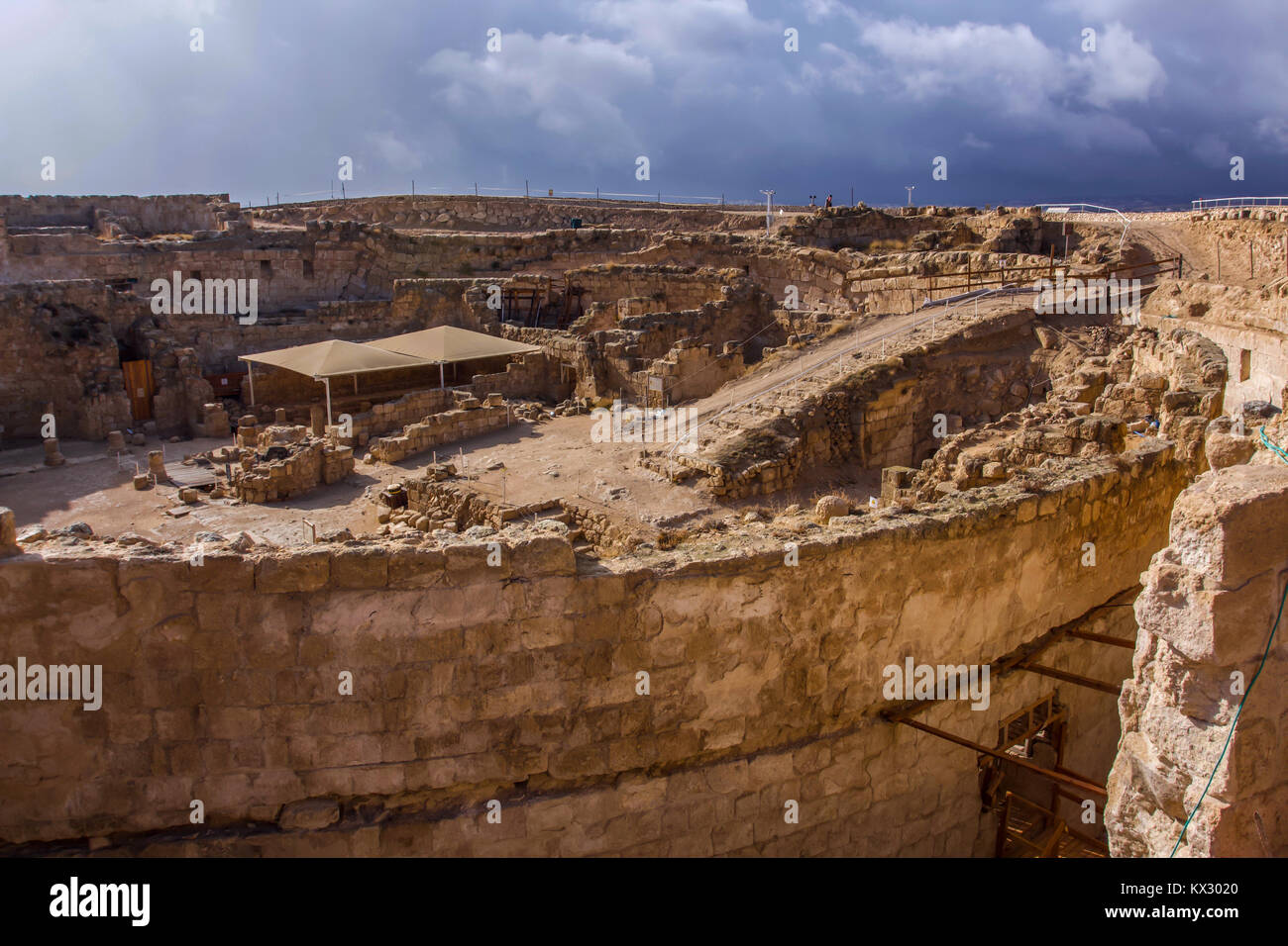Herodium Archaeological site Herodes palace in the Judaean Mountain ...