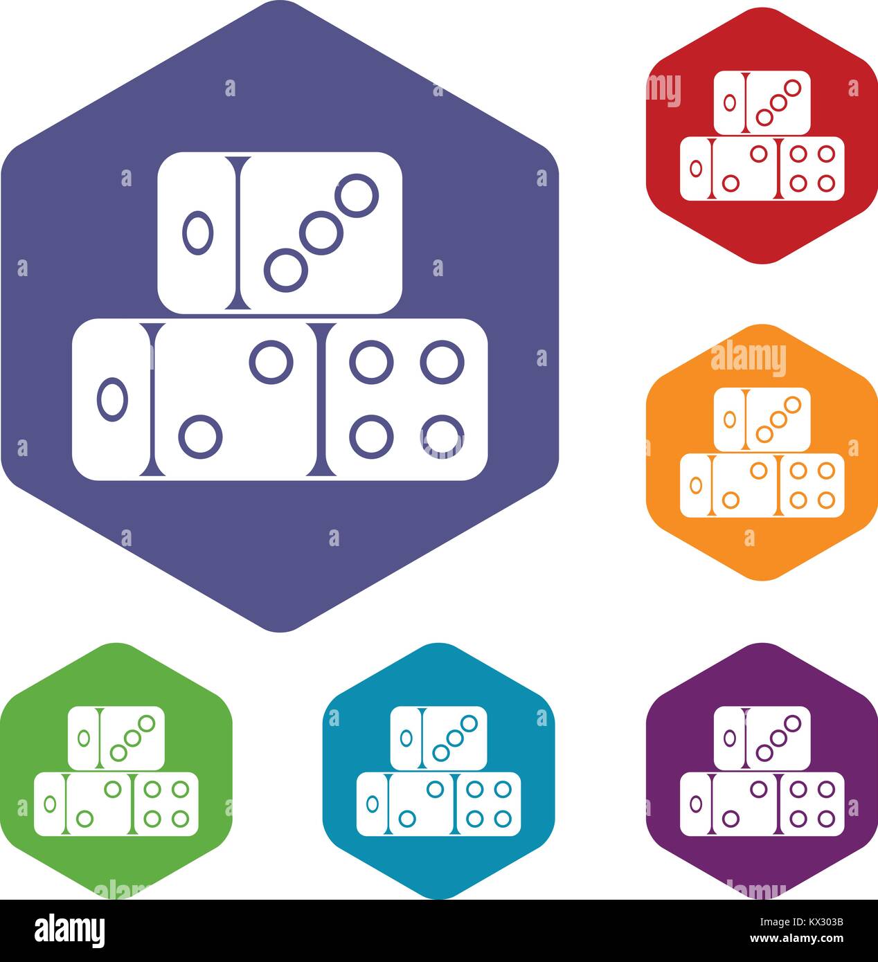 Dice collection game cubes Stock Vector Images - Alamy