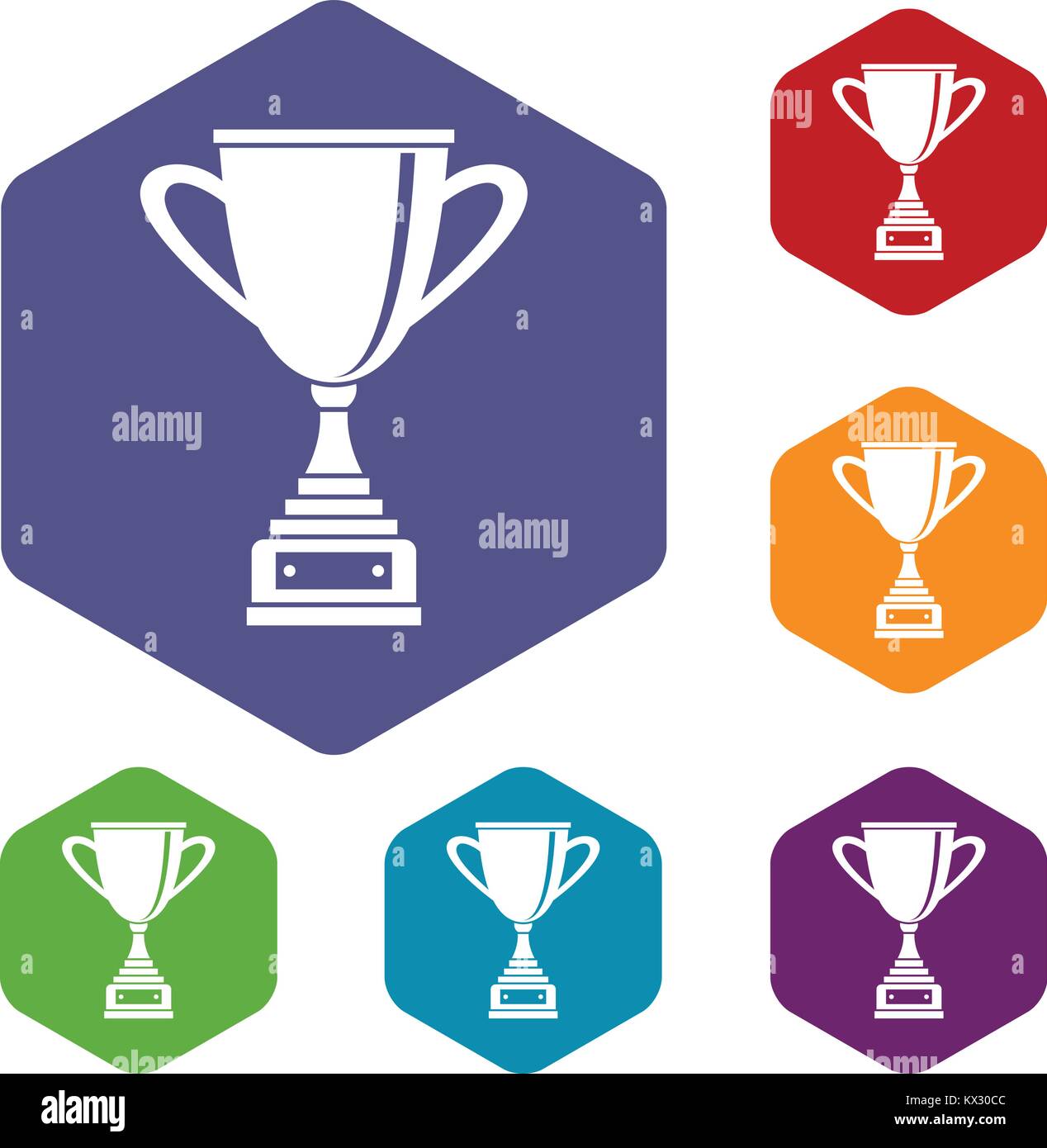 Gold cup for championship icons set Stock Vector Image & Art - Alamy