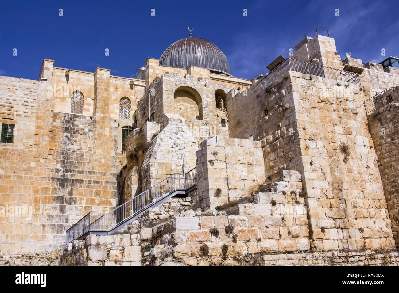 Al agsa mosque Tempel Mount historical Landscape Jerusalem Israel Stock ...