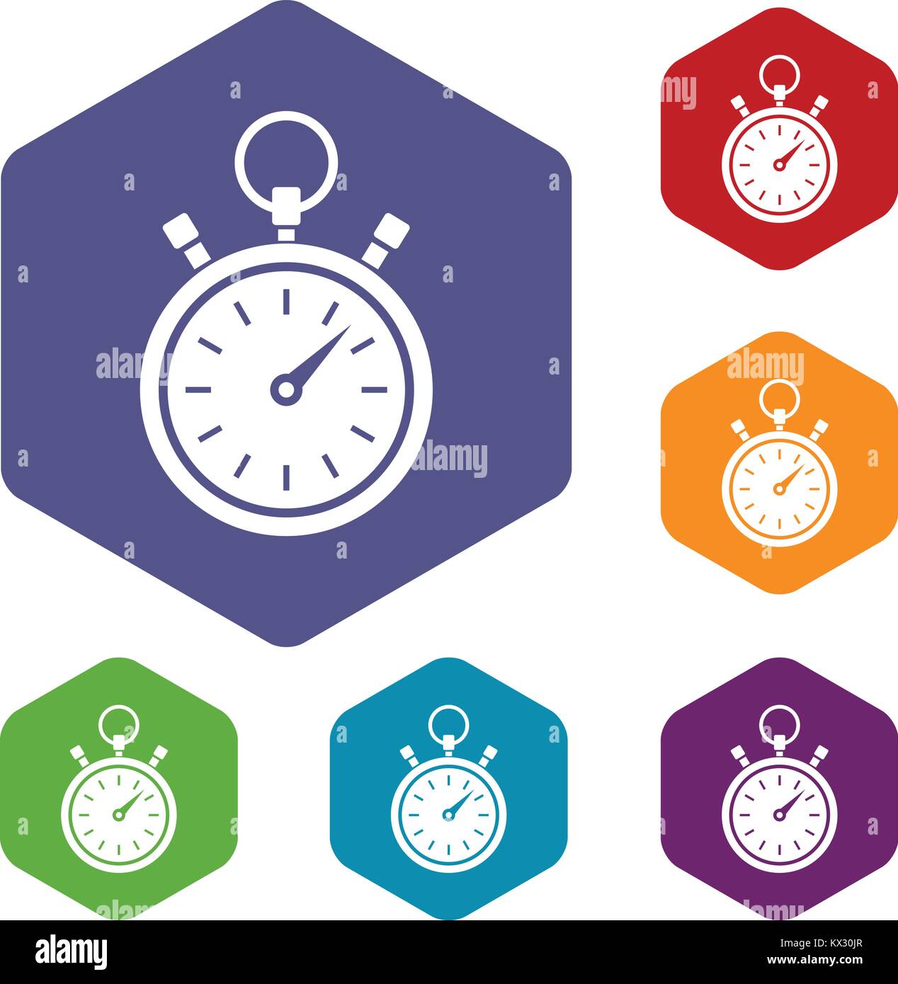 Stopwatch icons set Stock Vector Image & Art - Alamy